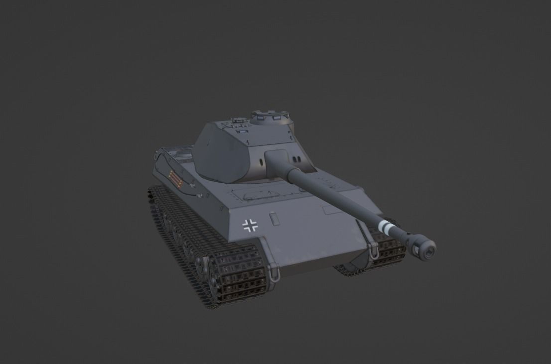 Panzerkampfwagen Tiger 2 prototype 3D model | CGTrader