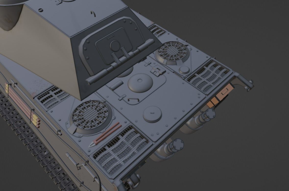 Panzerkampfwagen Tiger 2 prototype 3D model | CGTrader