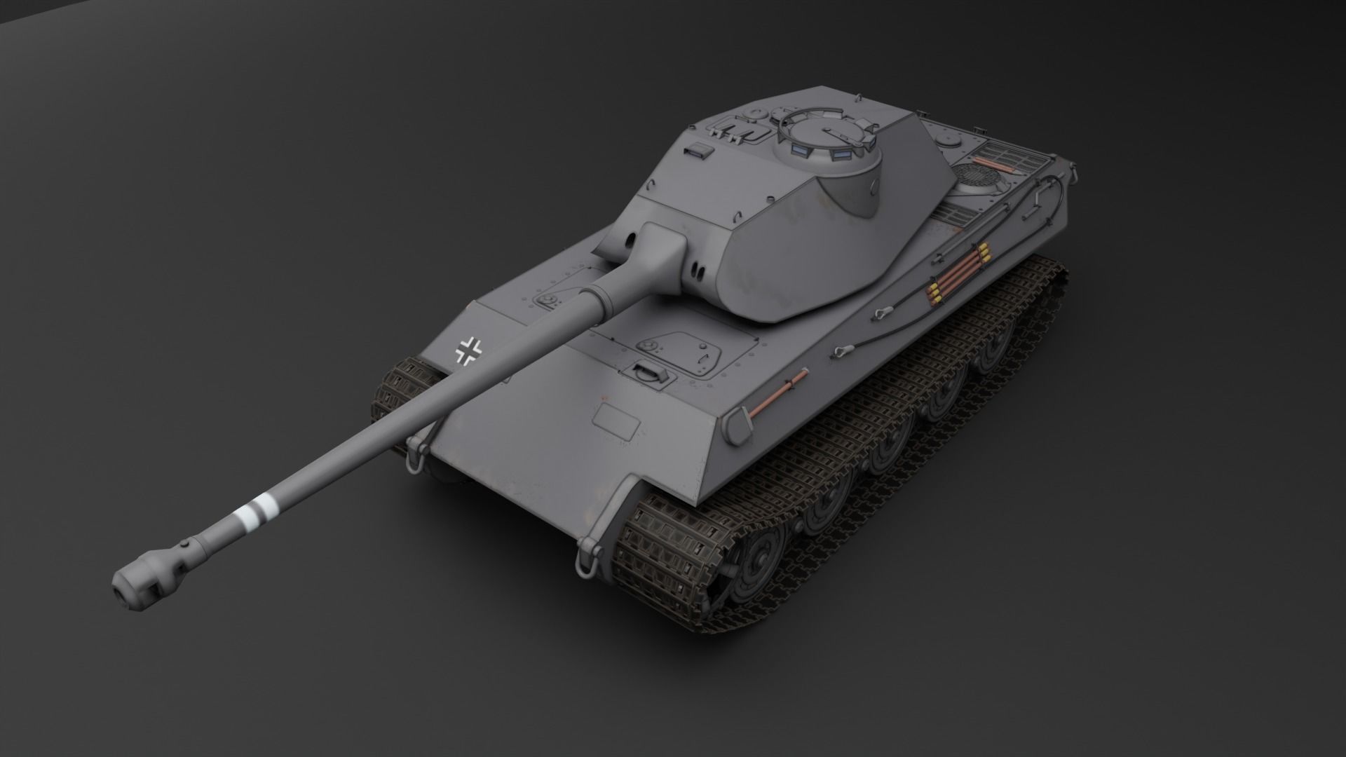 Panzerkampfwagen Tiger 2 prototype 3D model | CGTrader