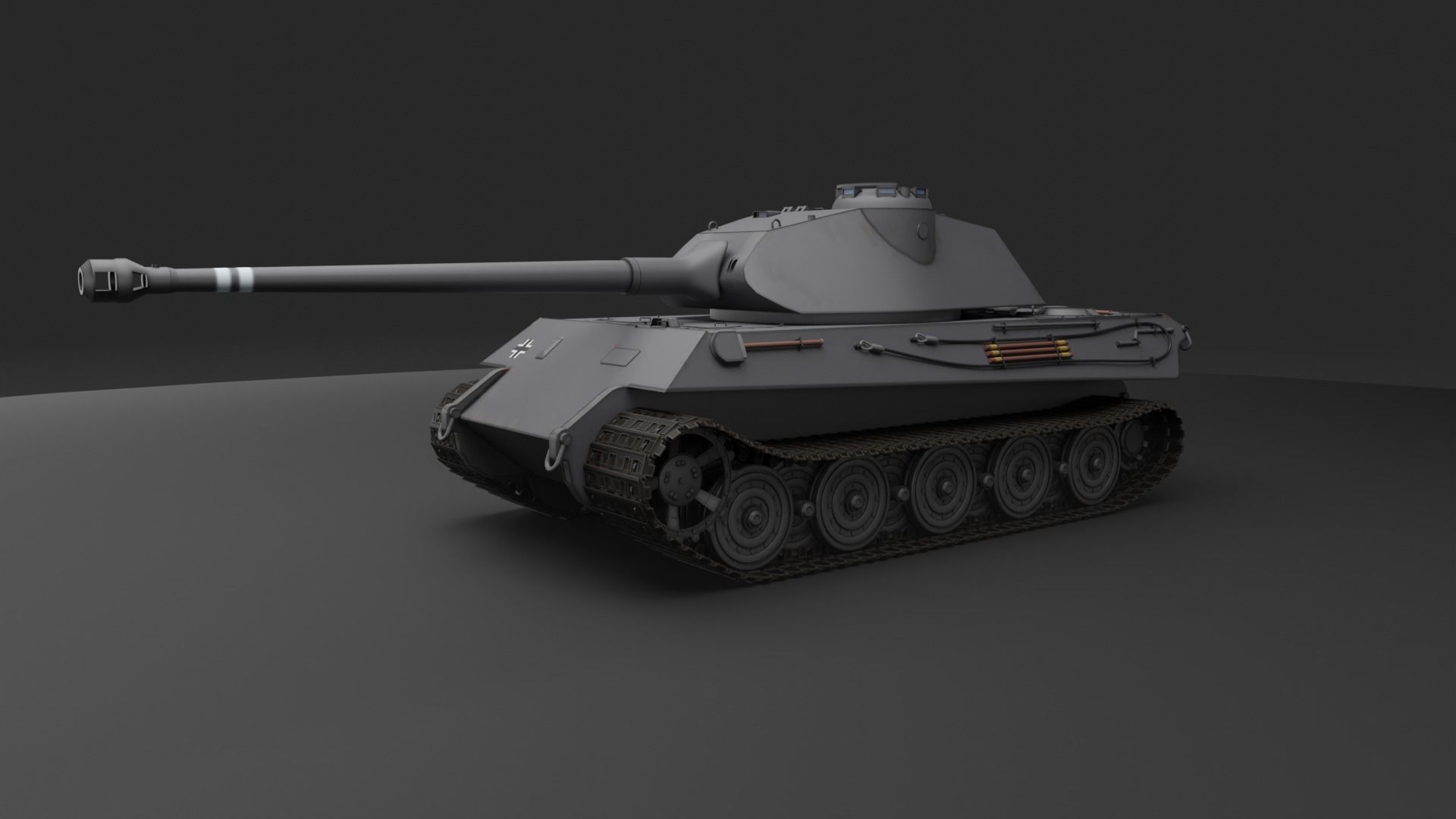 Panzerkampfwagen Tiger 2 prototype 3D model | CGTrader