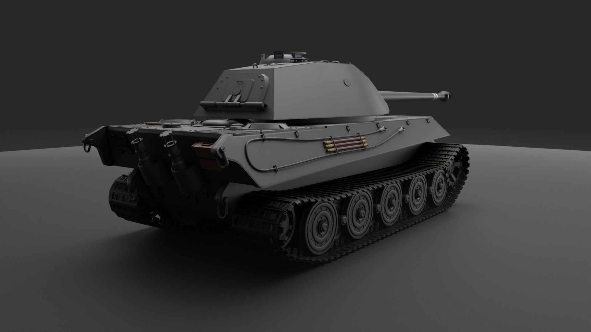 Panzerkampfwagen Tiger 2 prototype 3D model | CGTrader