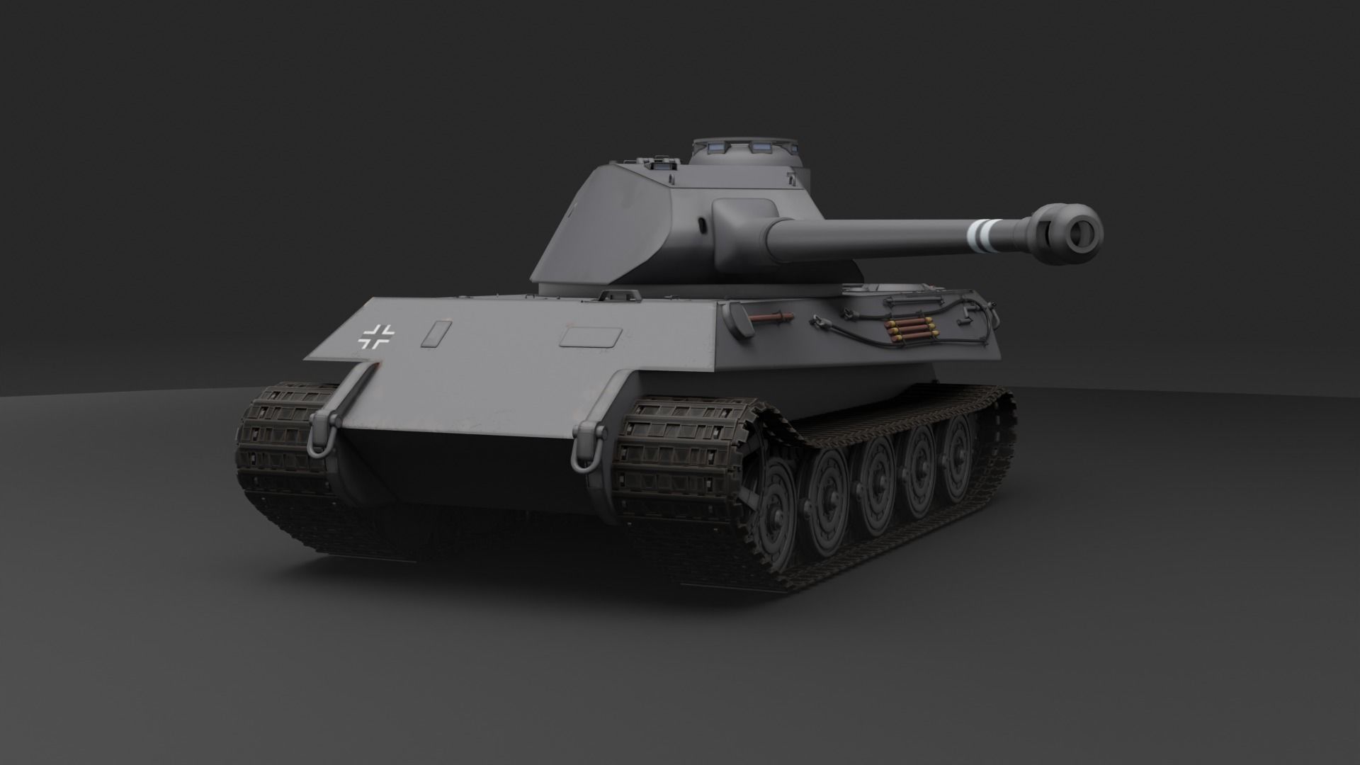 Panzerkampfwagen Tiger 2 prototype 3D model | CGTrader