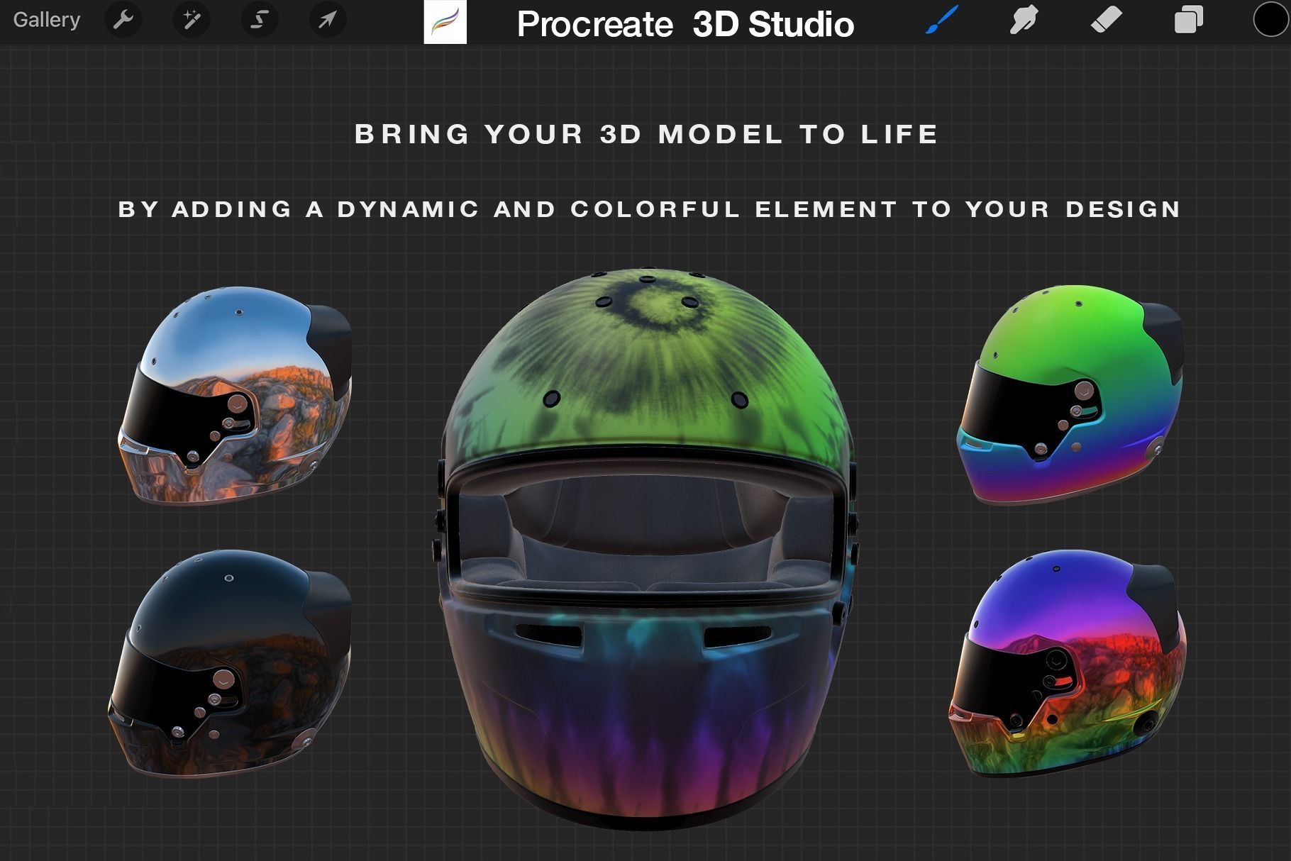 Procreate 3d Model - Bell Helmets 3D model | CGTrader