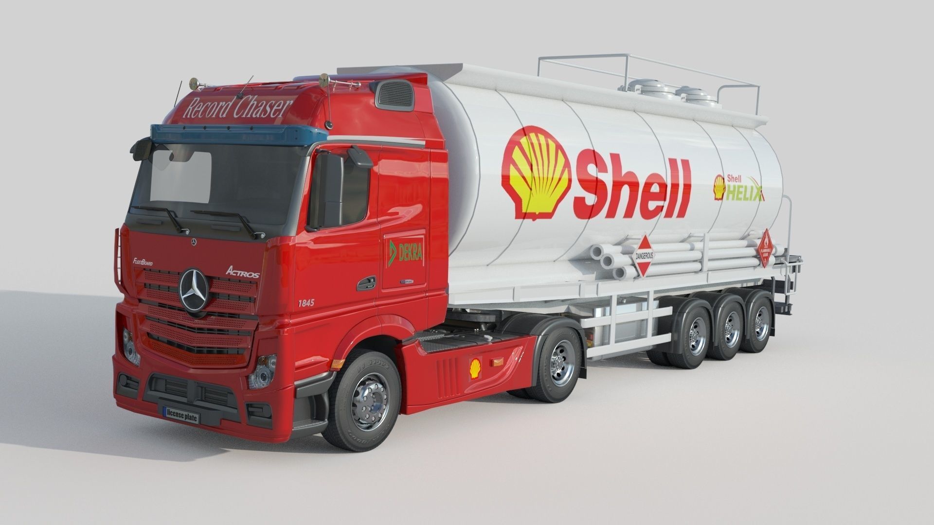 Mercedes Actros Fuel Tanker 3D model | CGTrader