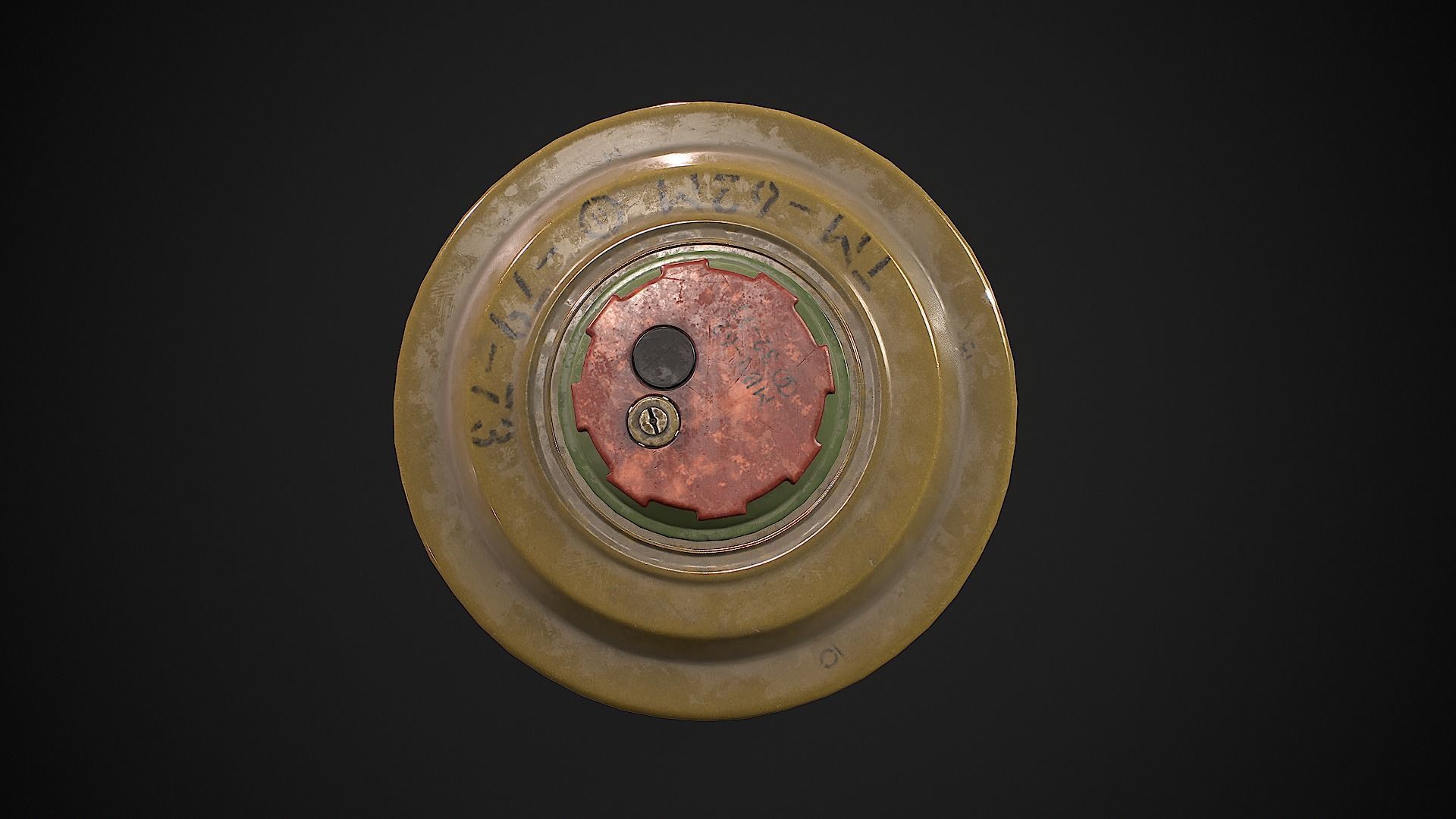 3D model Soviet anti-tank blast landmine TM-62M VR / AR / low-poly ...