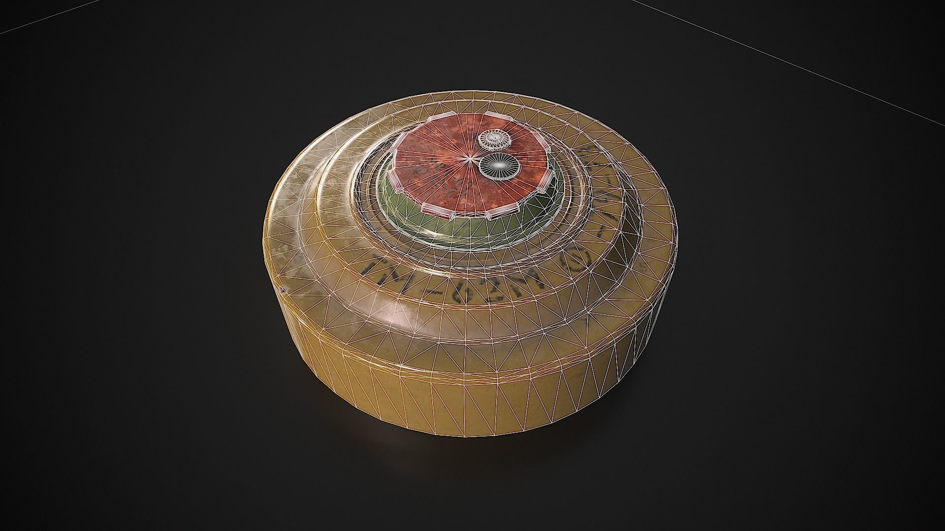 3D model Soviet anti-tank blast landmine TM-62M VR / AR / low-poly ...