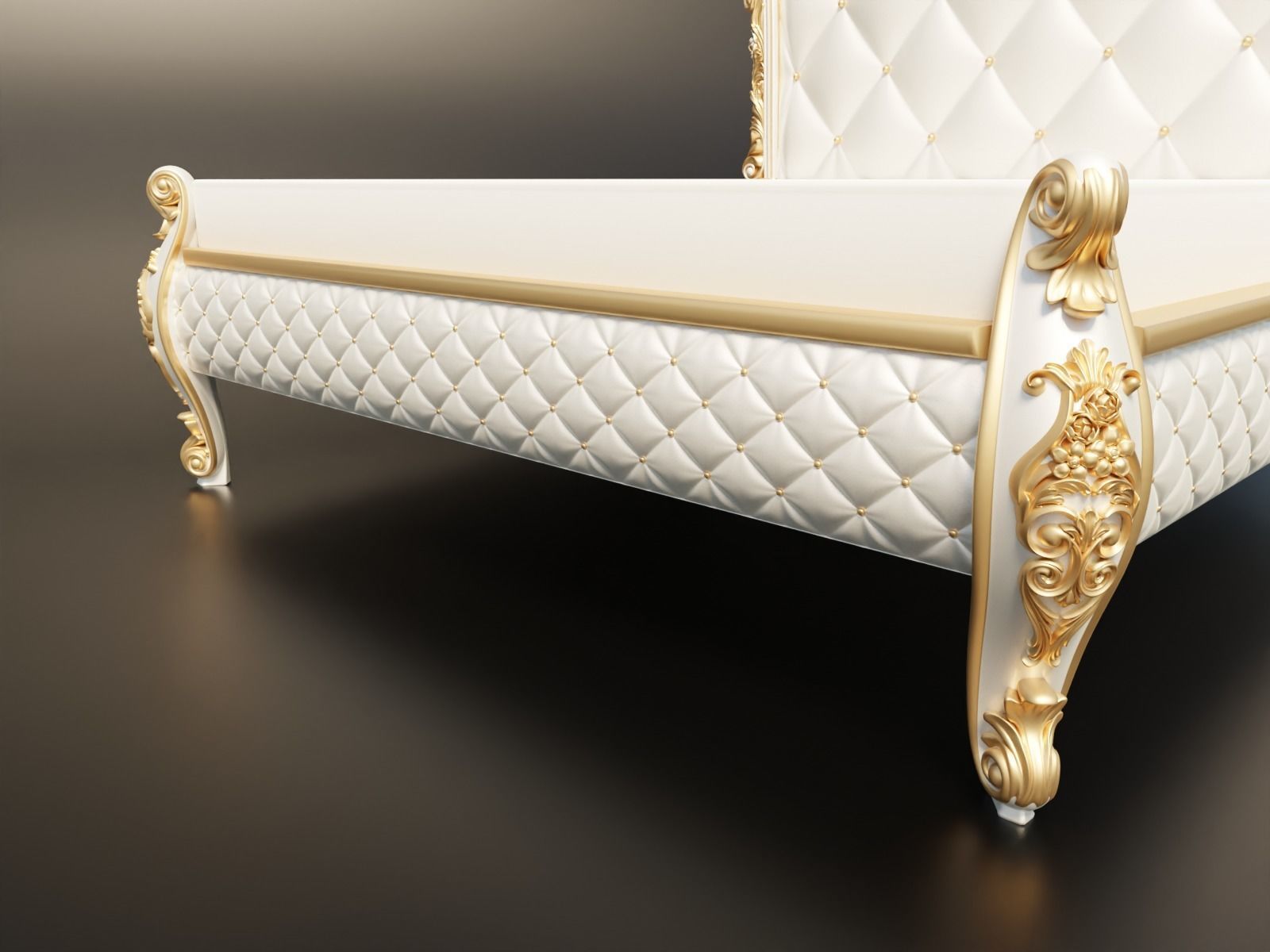 3D model Classic Italian Bed rg08 VR / AR / low-poly | CGTrader