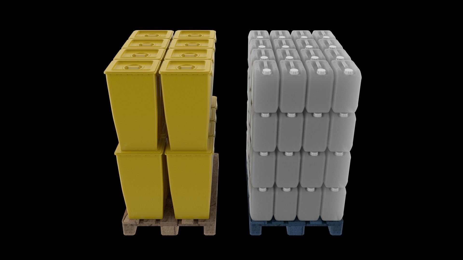 3D model Container Pallets Wrapped VR / AR / low-poly | CGTrader