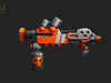 3D model Cute flamethrower painted low model VR / AR / low-poly | CGTrader