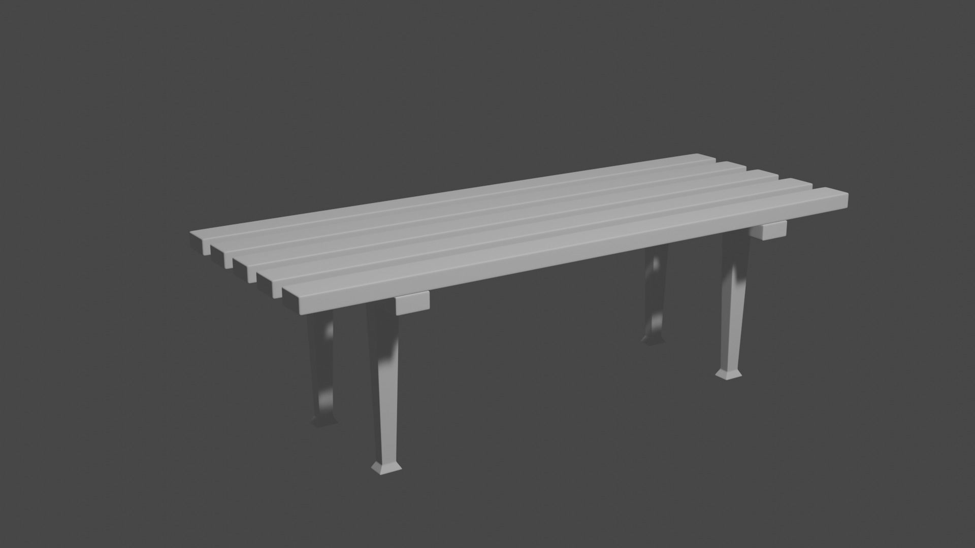 Bench free 3D model rigged | CGTrader