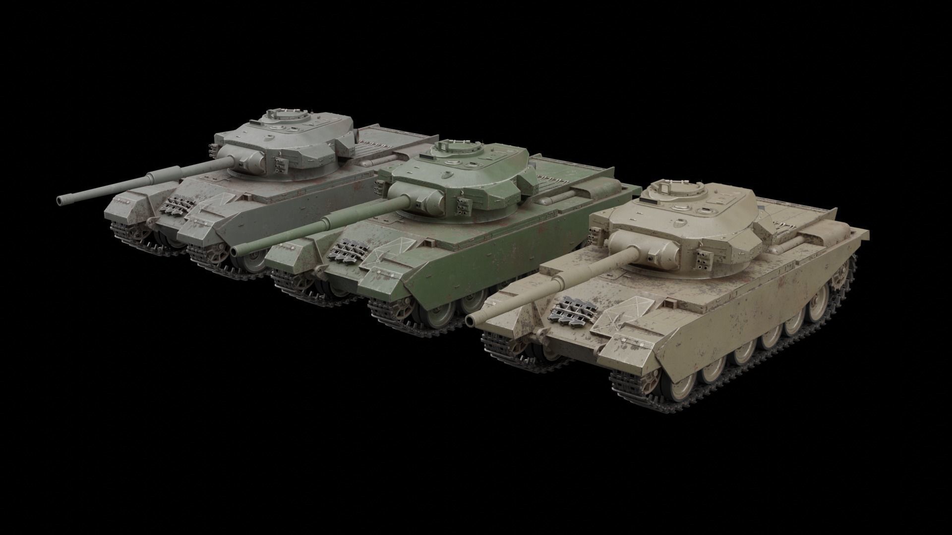 3D model Centurion Mk3 Tank VR / AR / low-poly | CGTrader