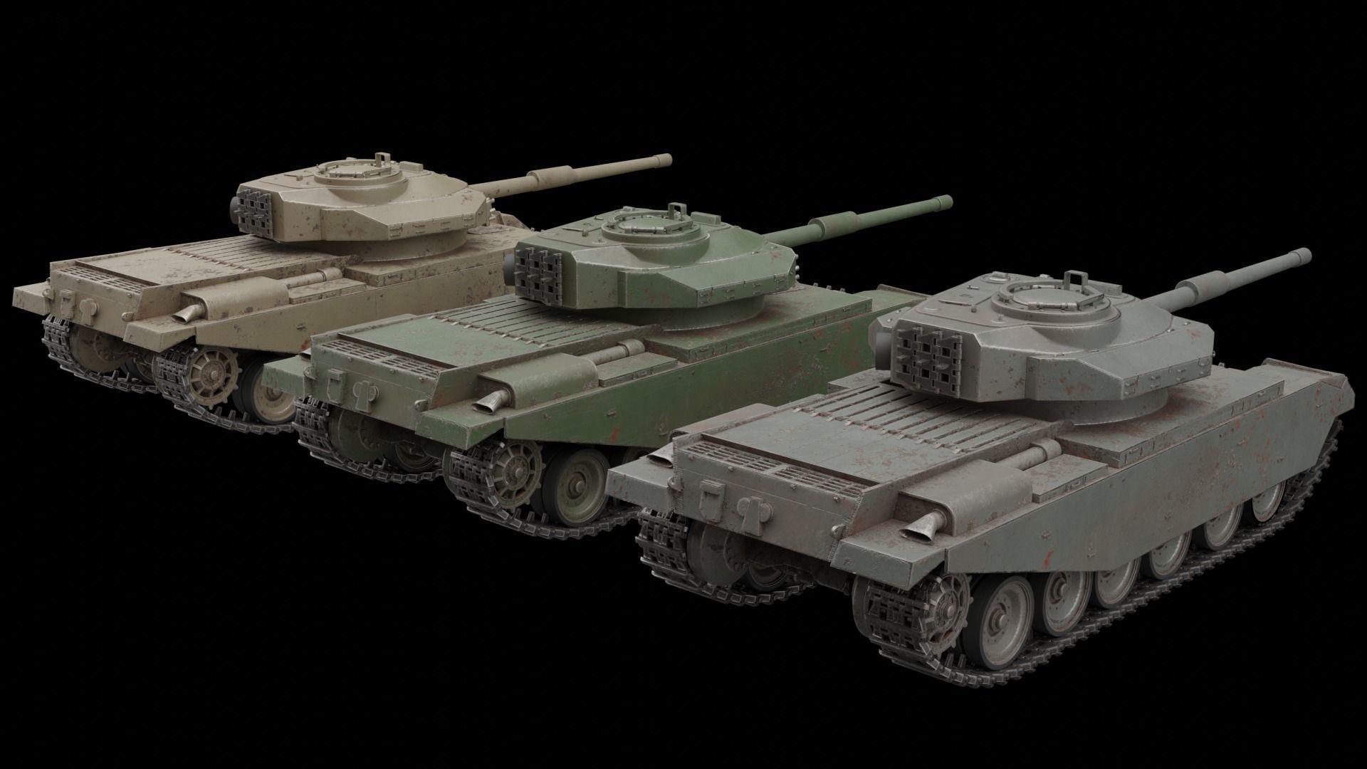 3D model Centurion Mk3 Tank VR / AR / low-poly | CGTrader