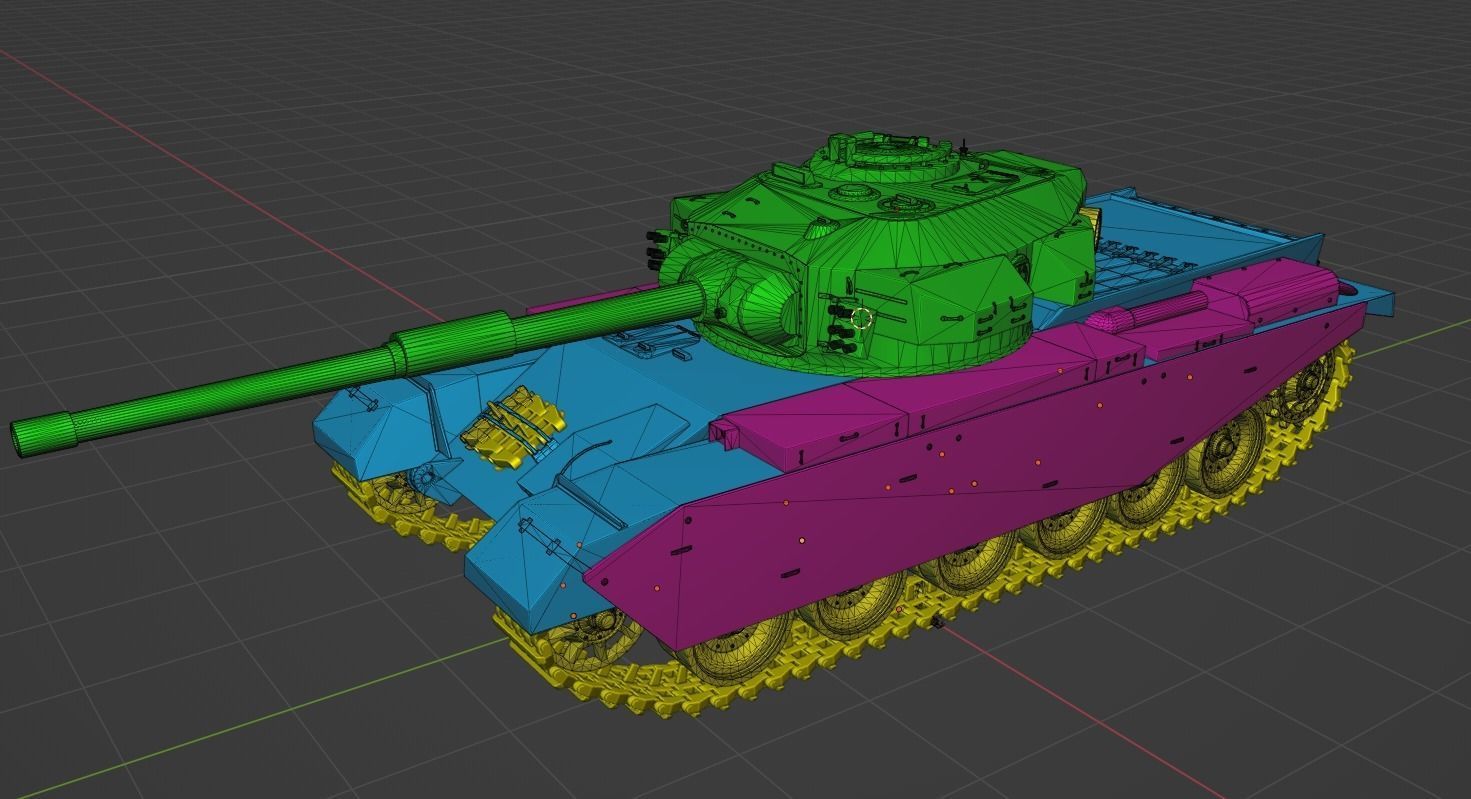 3D model Centurion Mk3 Tank VR / AR / low-poly | CGTrader
