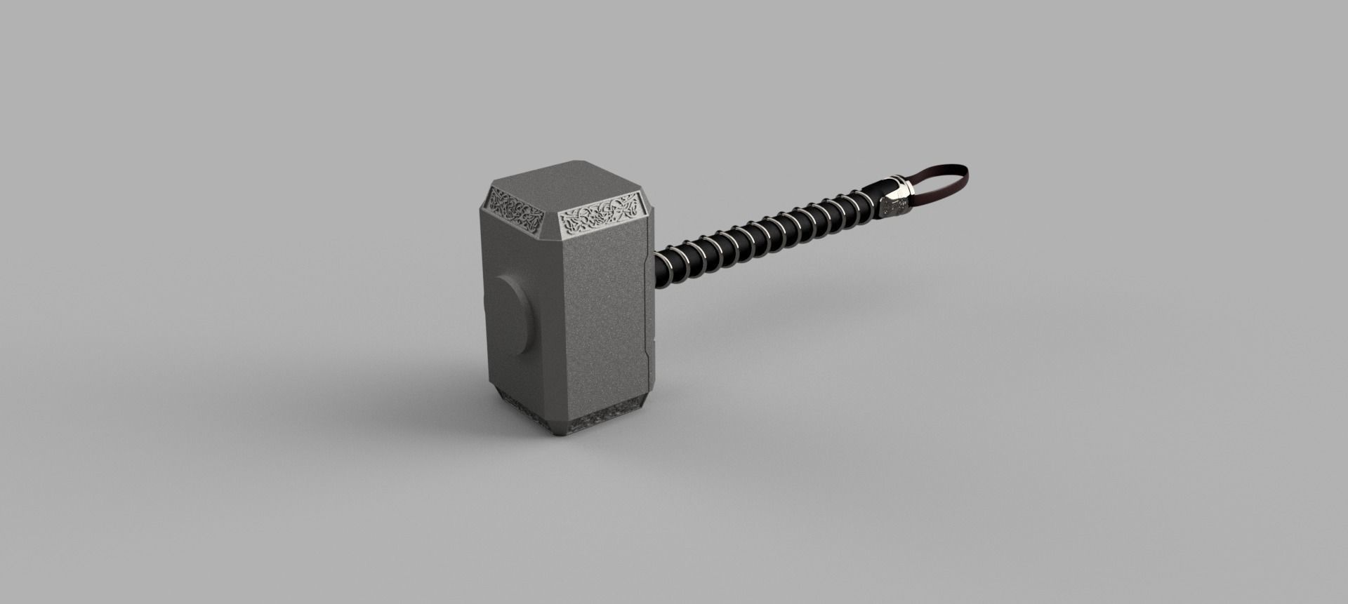 3D model Mjolnir Thor Hammer Low-poly 3D model VR / AR / low-poly ...