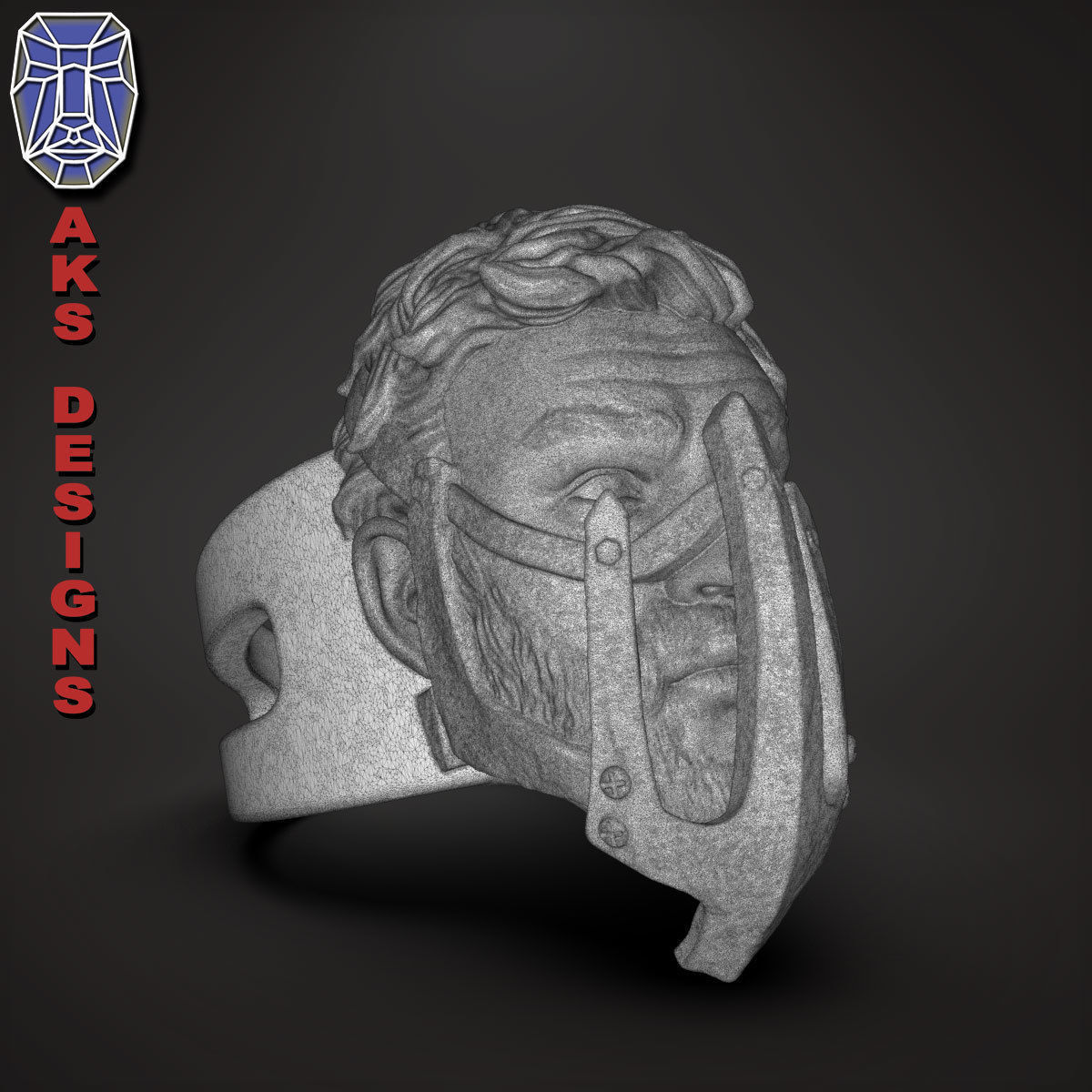 Biker ring face mask v156 3D model 3D printable | CGTrader