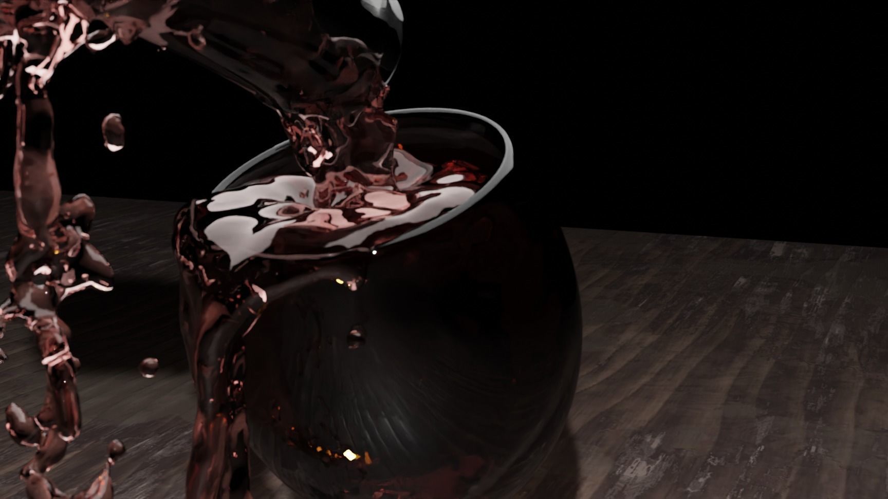 Wine Glass Animation 3D model animated | CGTrader