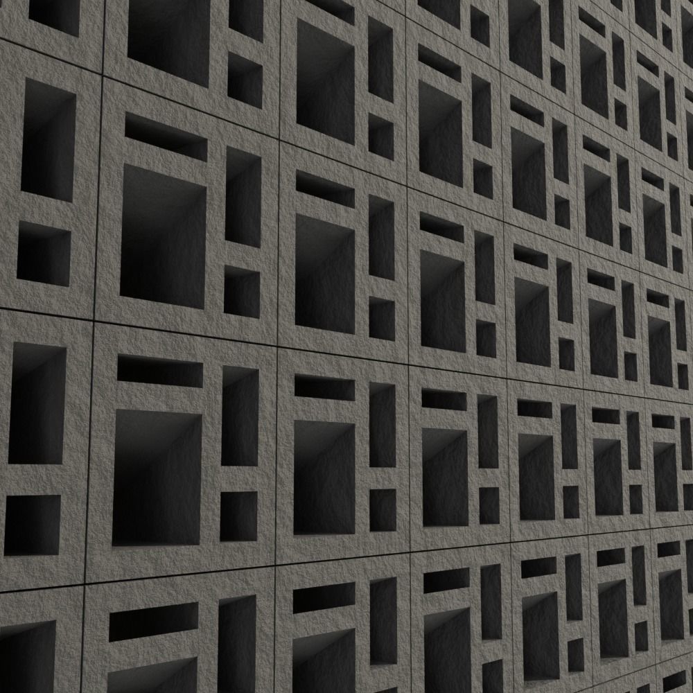 3D model ROSTER BRICKS VR / AR / low-poly | CGTrader