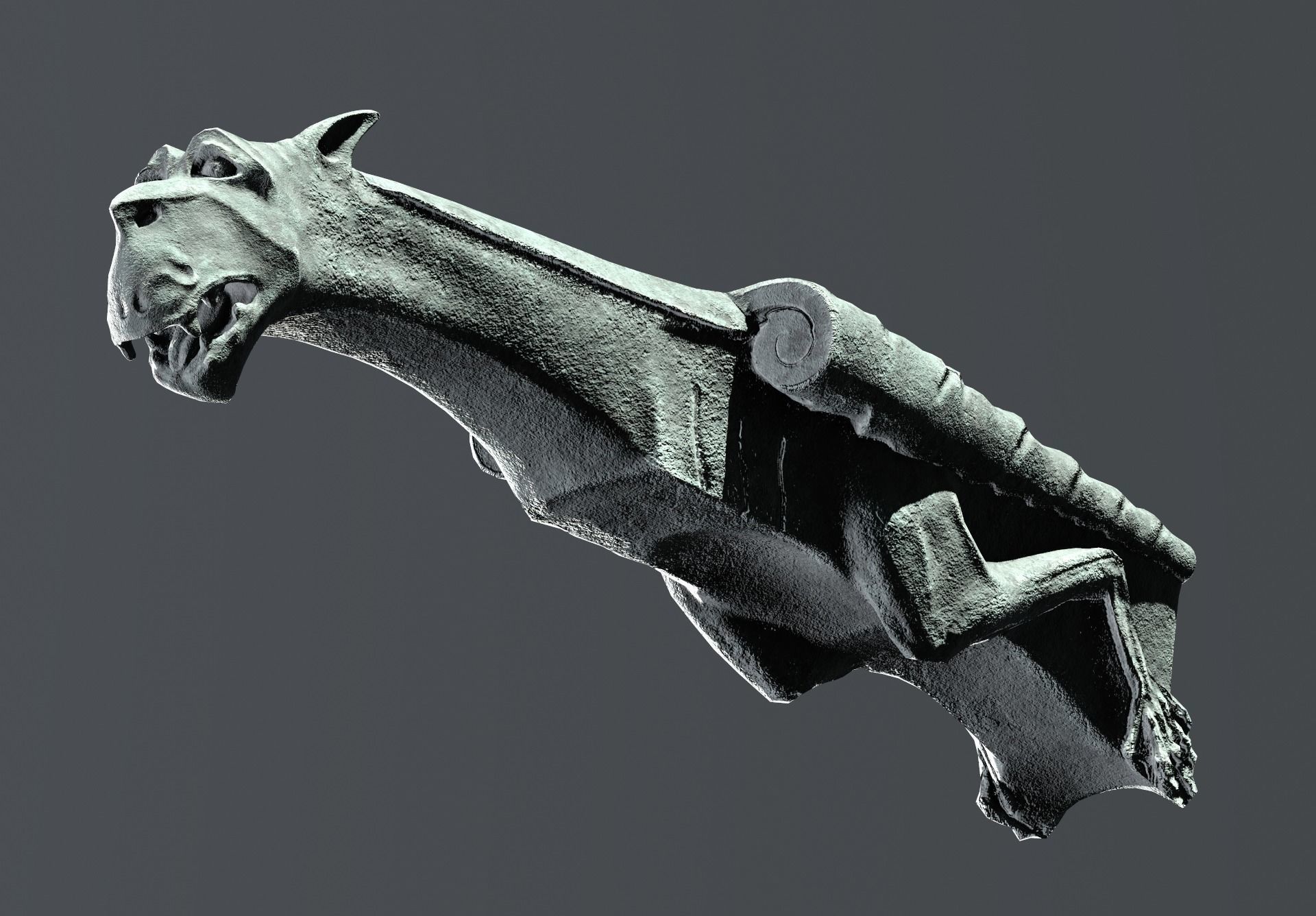 3D model Waterspout Gargoyle Spriggan VR / AR / low-poly | CGTrader