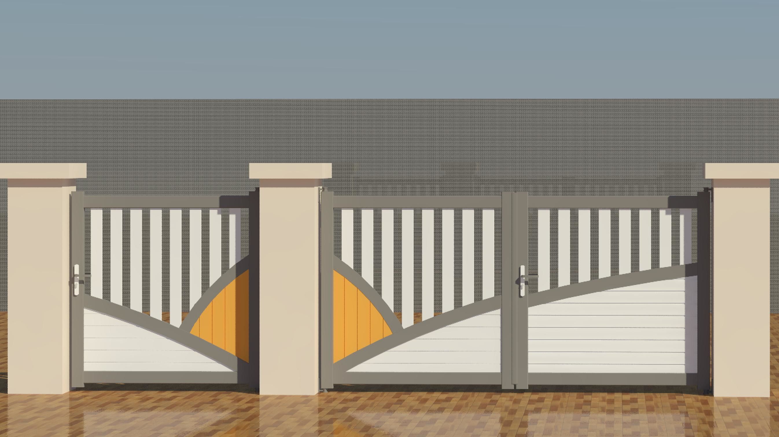 Main Gate Revit Family Collection 3D model | CGTrader