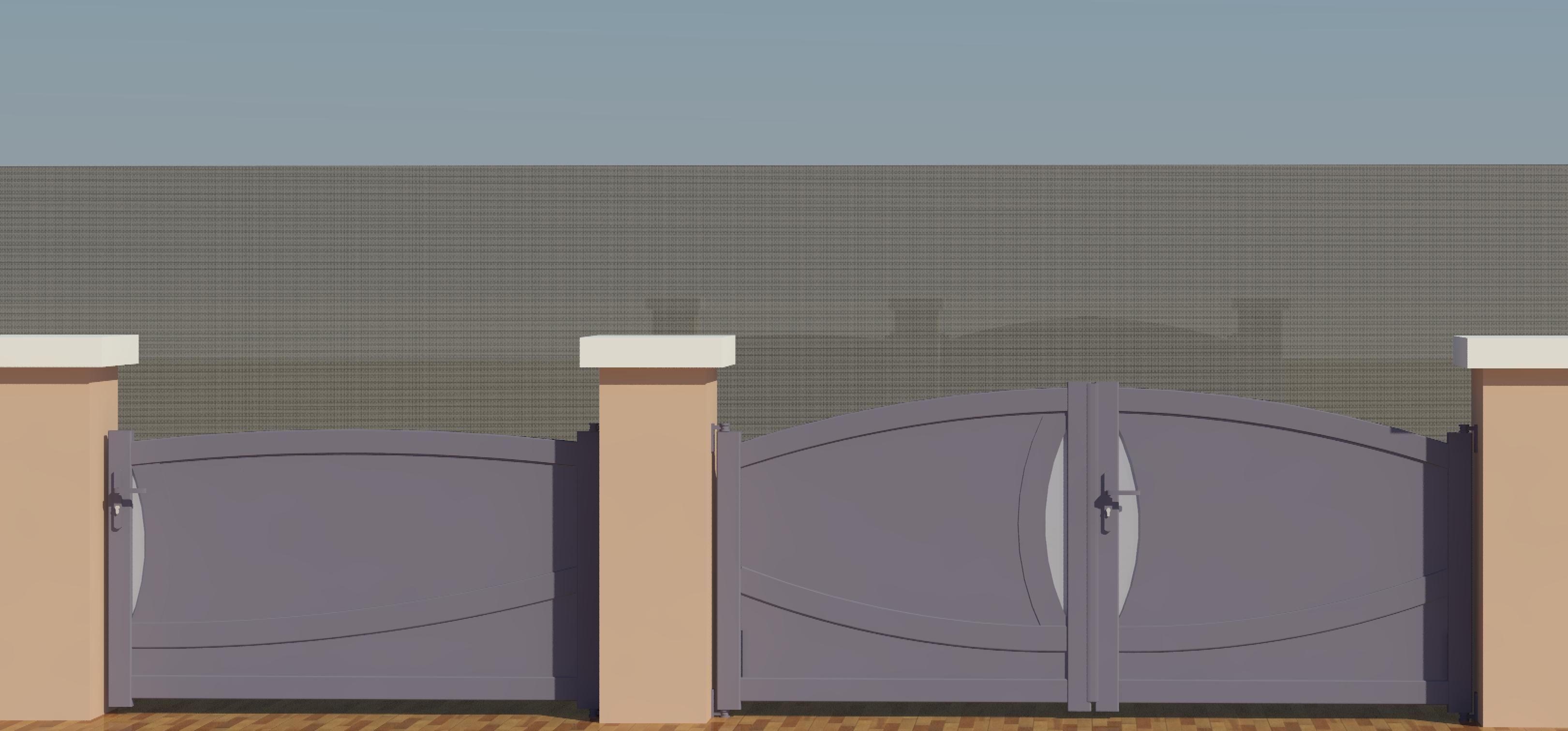 Main Gate Revit Family Collection 3D model | CGTrader