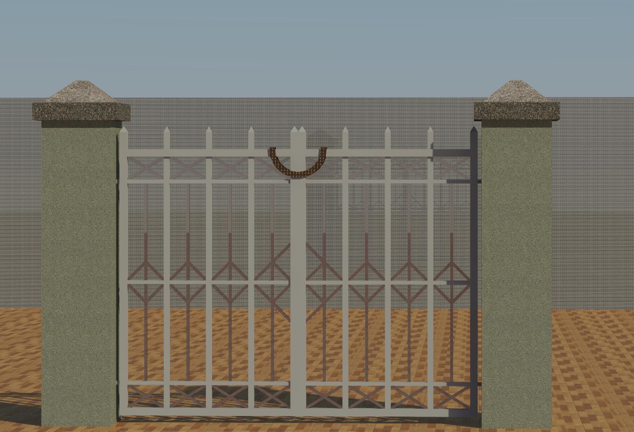 Main Gate Revit Family Collection 3D model | CGTrader