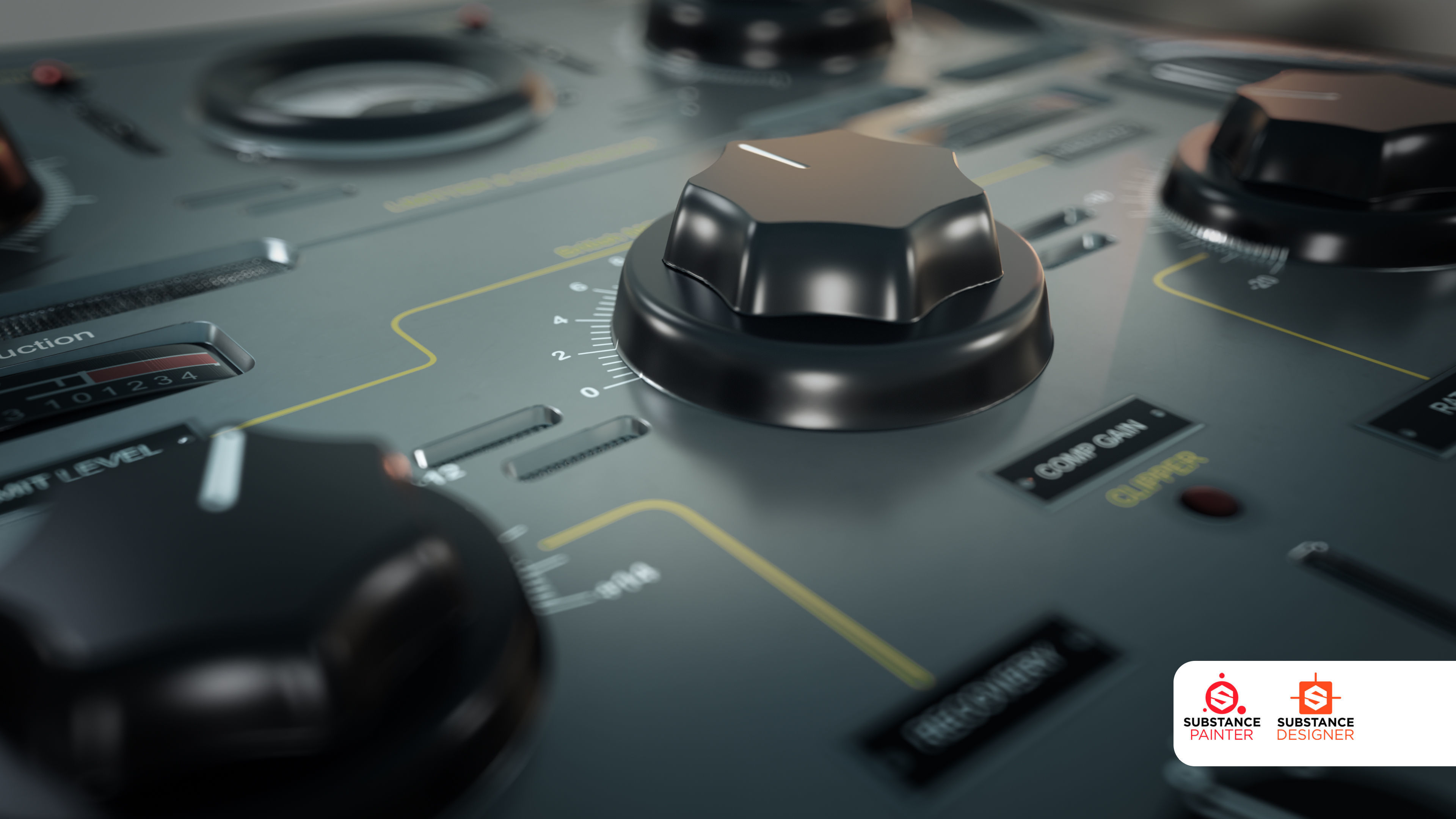 Texture 5 Control Panel Material VR / AR / low-poly | CGTrader