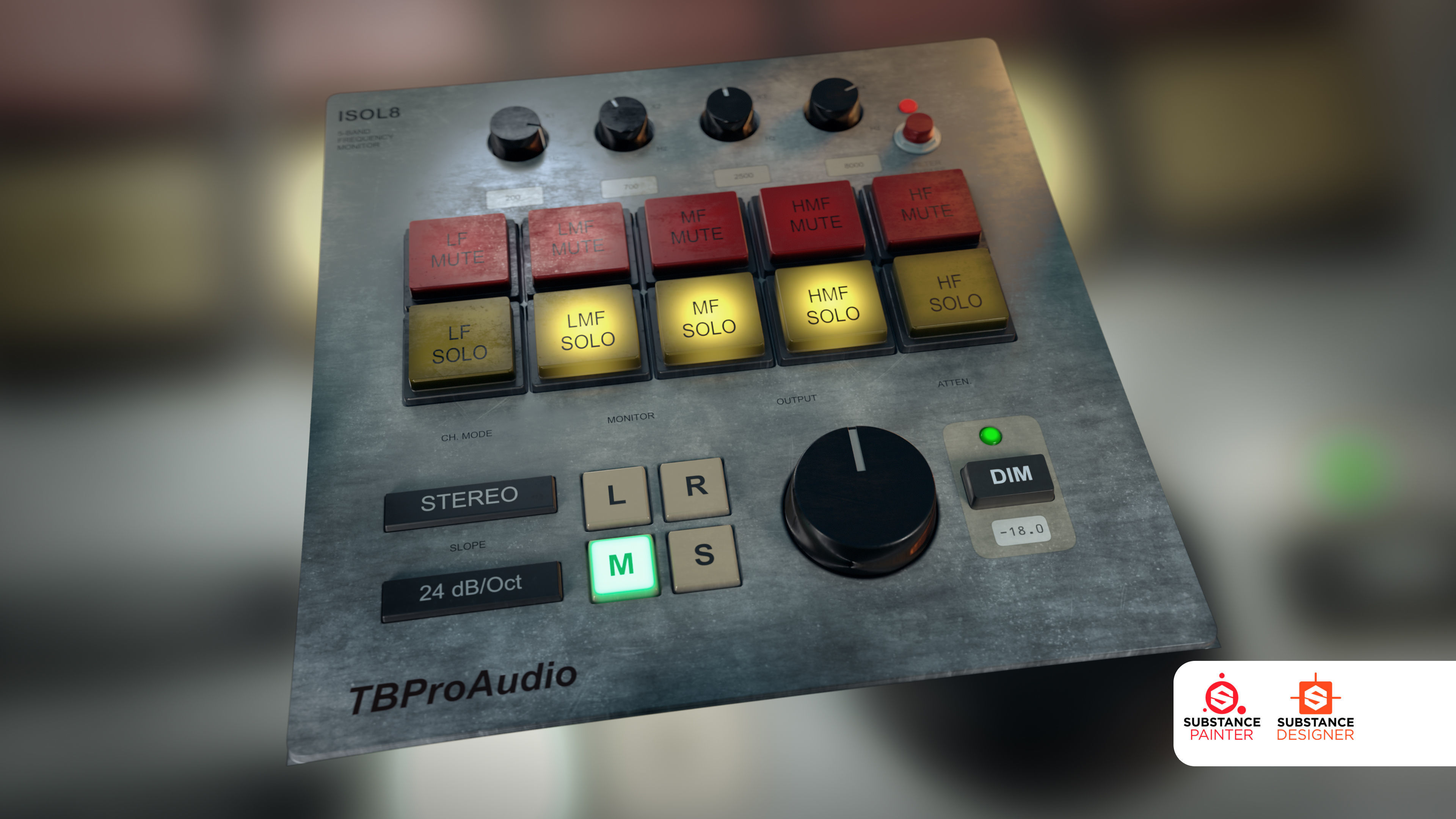 Texture 5 Control Panel Material VR / AR / low-poly | CGTrader