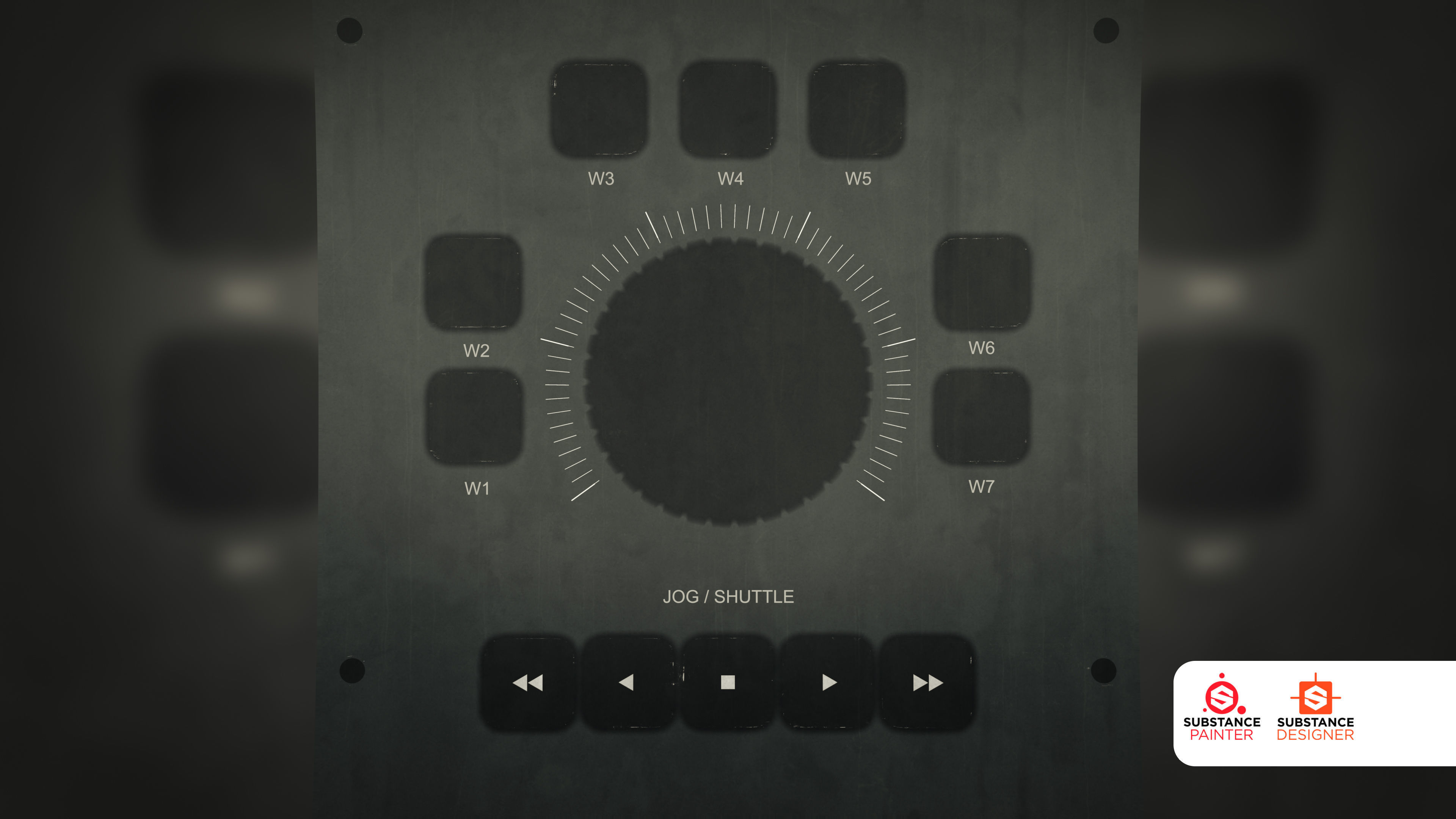 Texture 5 Control Panel Material VR / AR / low-poly | CGTrader