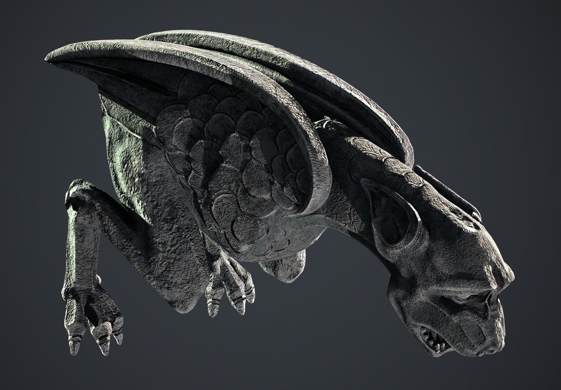 3D model Waterspout Gargoyle Simargl VR / AR / low-poly | CGTrader