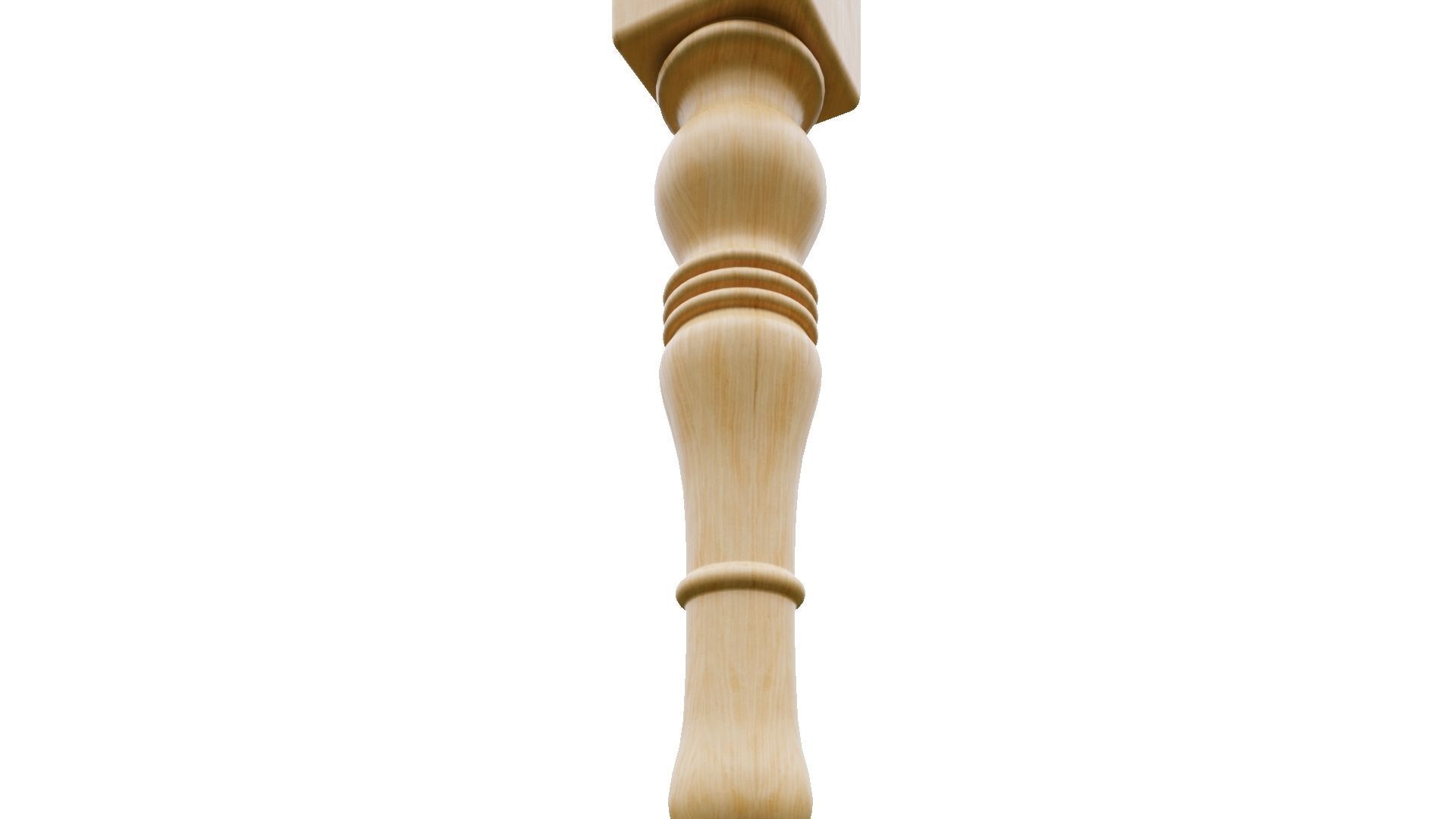 Wooden Furniture Leg free 3D model | CGTrader