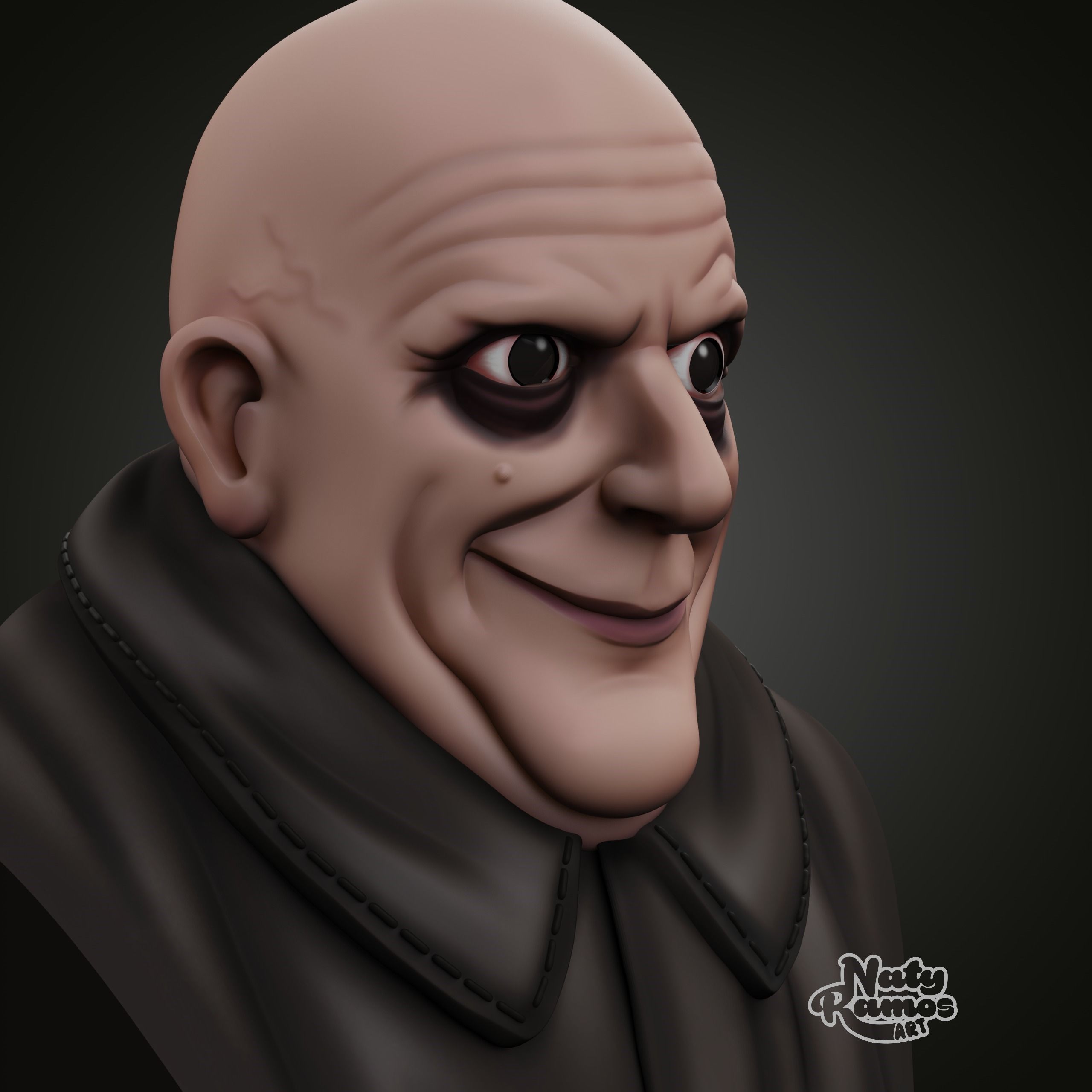 UNCLE FESTER ADDAMS 3D model 3D printable | CGTrader