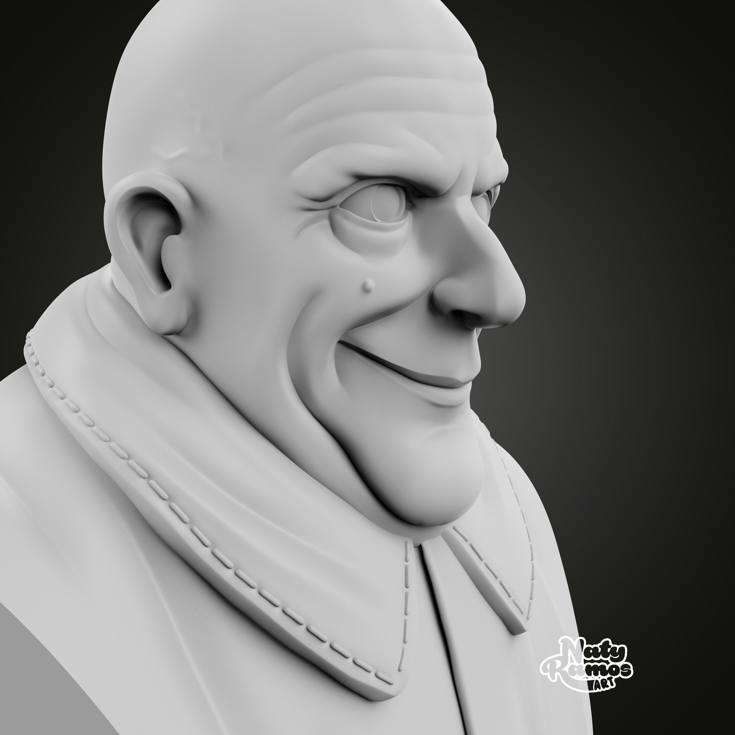 UNCLE FESTER ADDAMS 3D model 3D printable | CGTrader