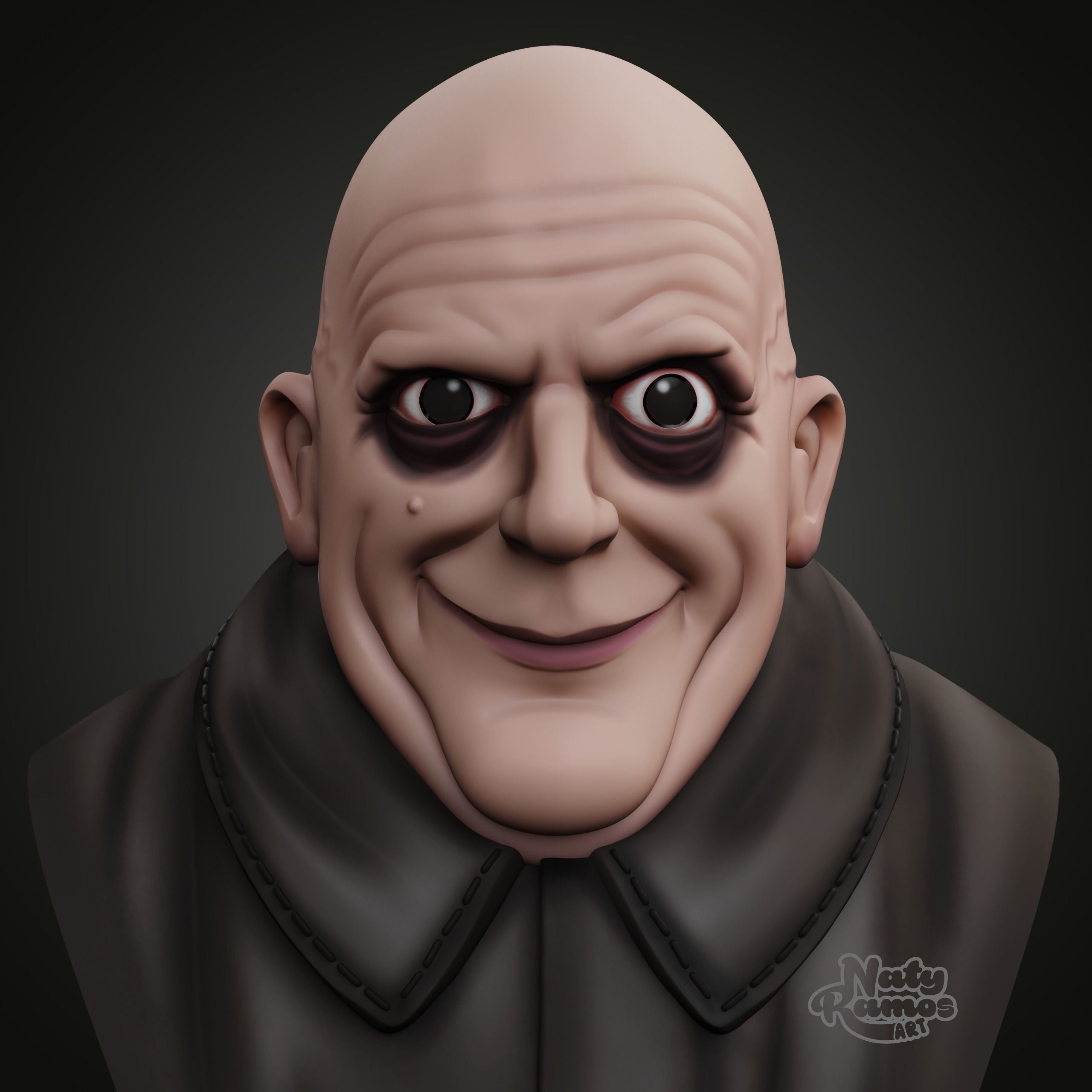 UNCLE FESTER ADDAMS 3D model 3D printable | CGTrader