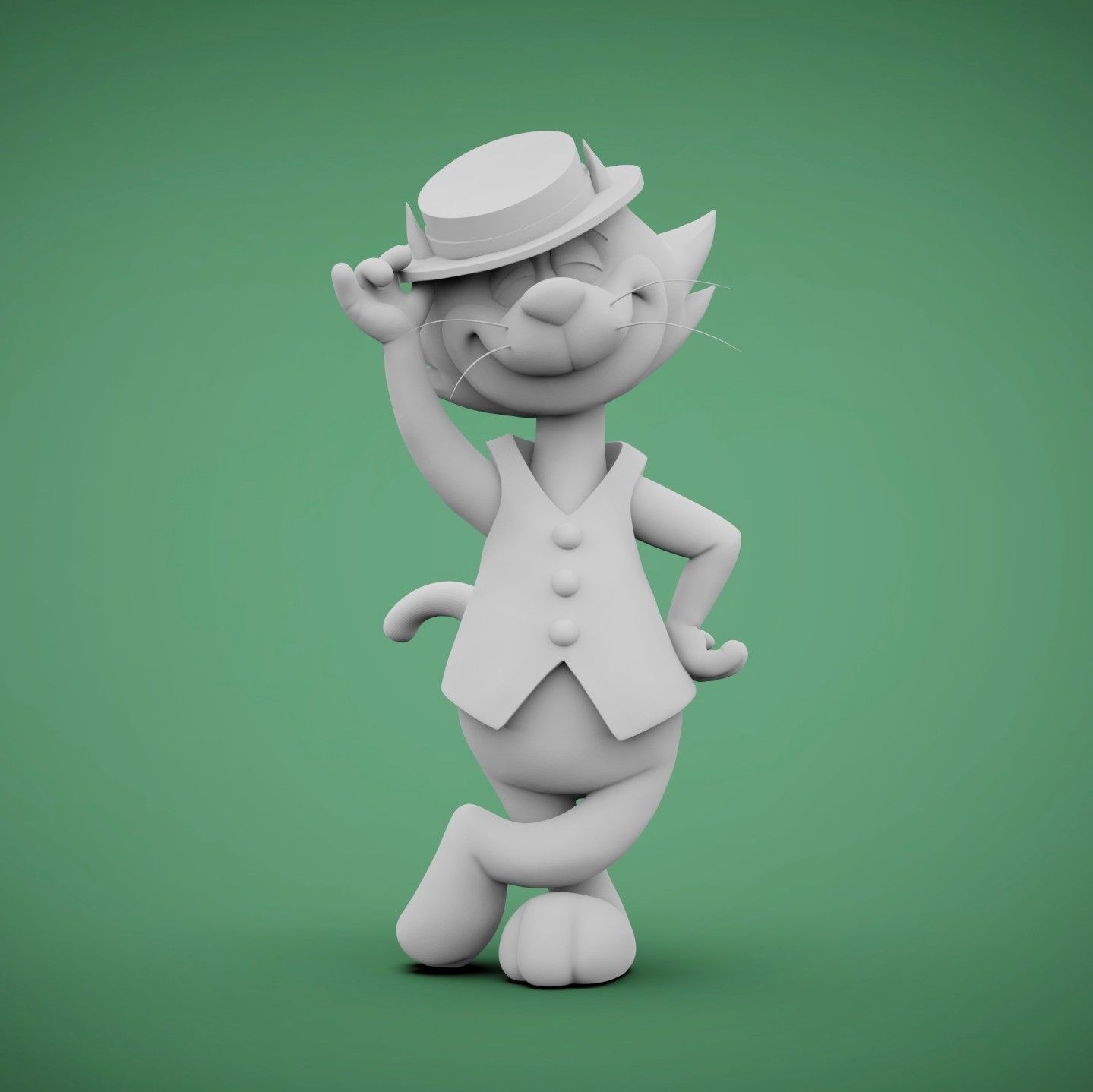 TOP CAT 3D model 3D printable | CGTrader