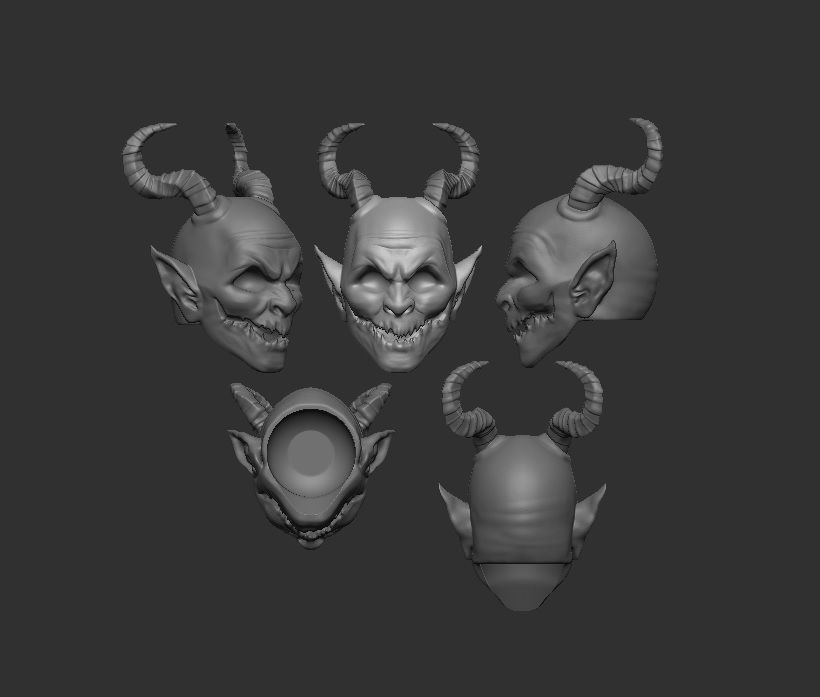 Malak Dark Deception - Headsculpt for Action Figures 3D model 3D ...