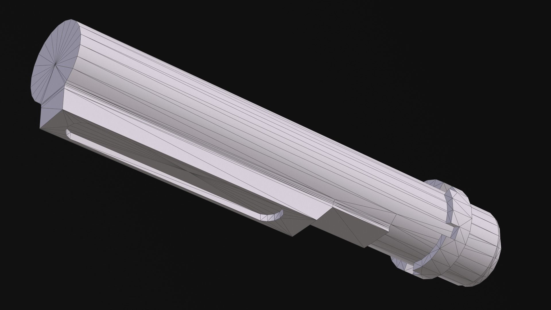 3D model AR 15 Buffer Tube VR / AR / low-poly | CGTrader