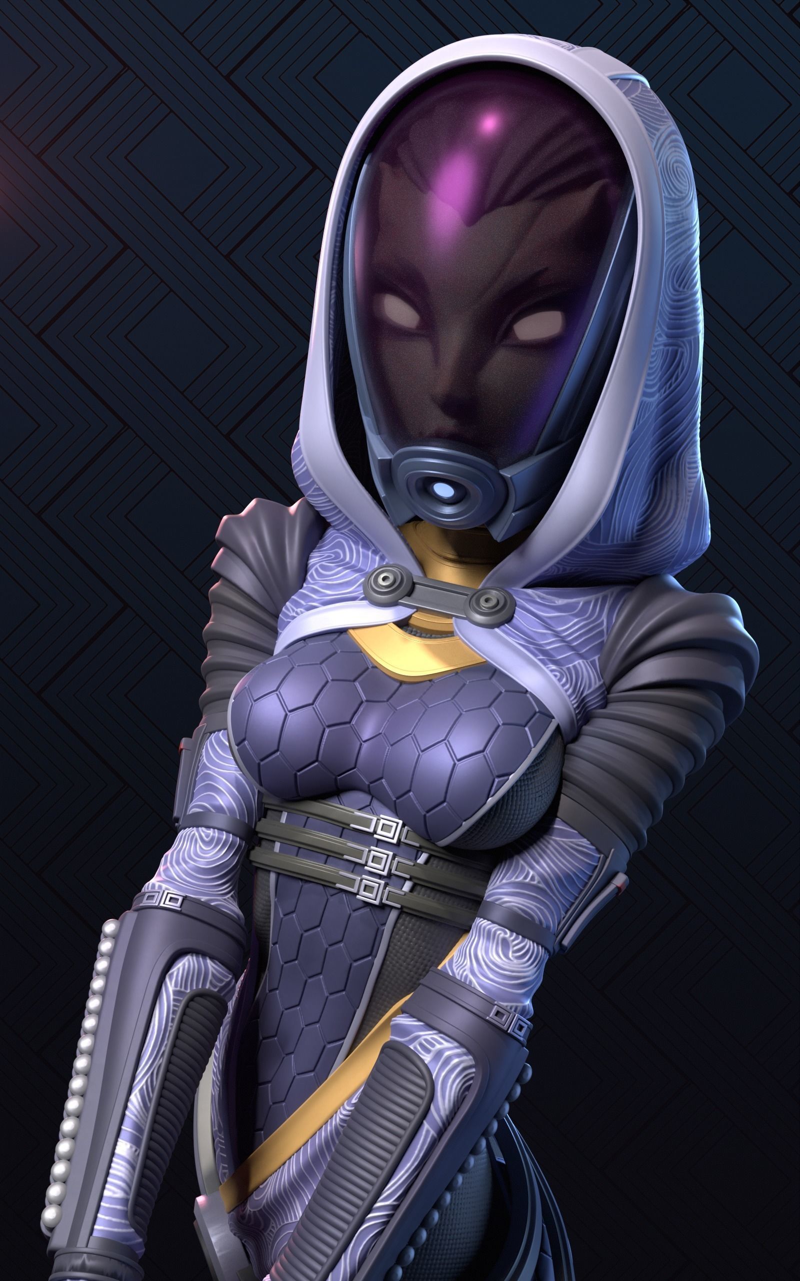 Talizorah Mass Effect Multi Versions Sfw Nsfw Stl 3d Model 3d Printable