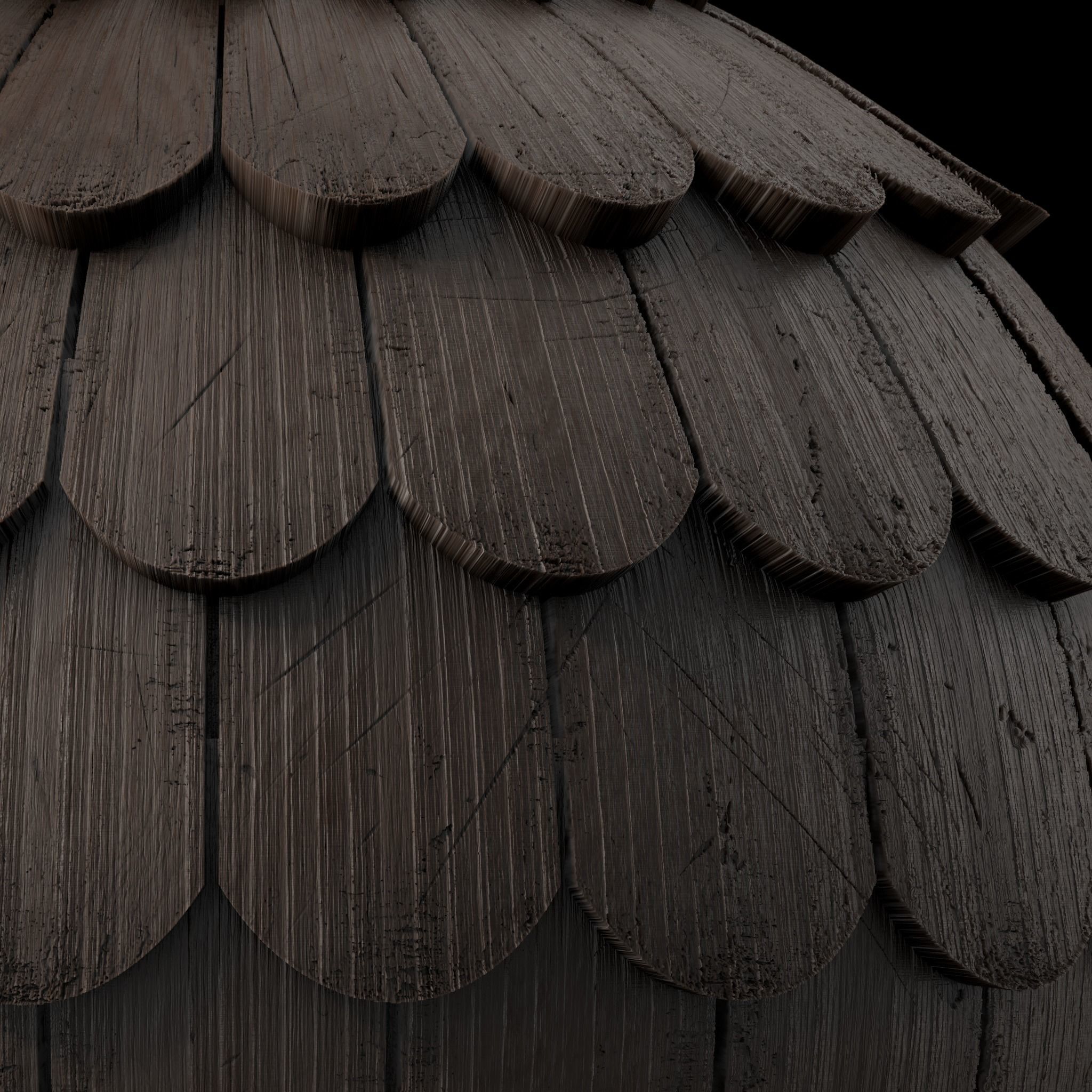 Texture Roof Tile Materials 83- Wooden Roofing By Sbsar Seamless Pbr VR ...