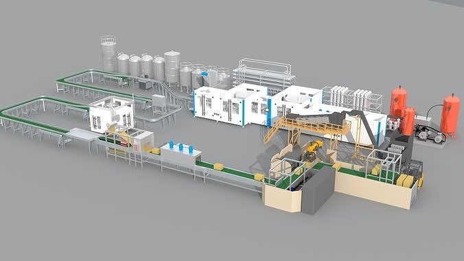 Production Line 3D model | CGTrader