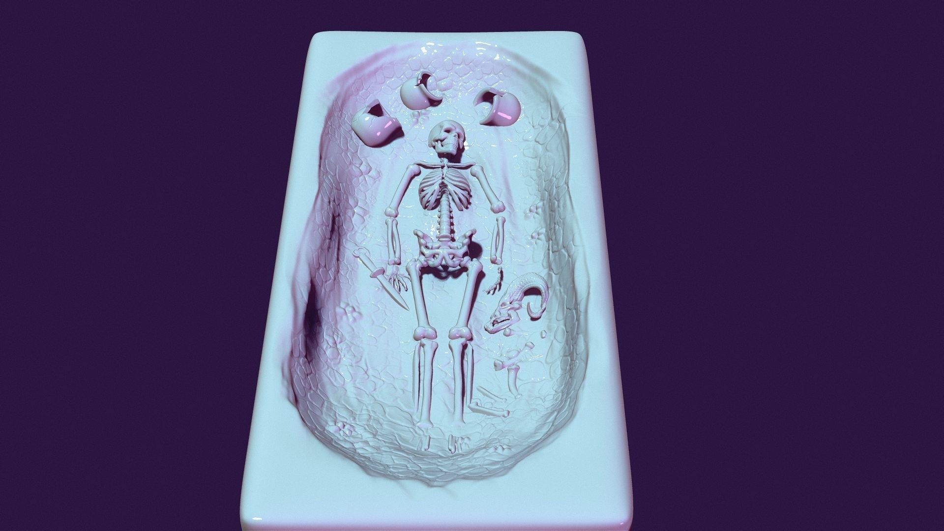 Skeleton in historical Saka excavations 3D model 3D printable | CGTrader