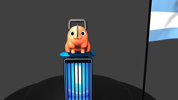 Pochita politico 3D model | CGTrader