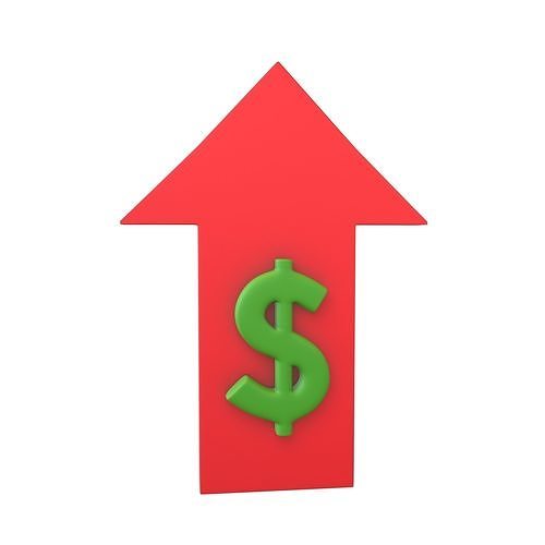 3D model Price Up Symbol V1 005 VR / AR / low-poly | CGTrader
