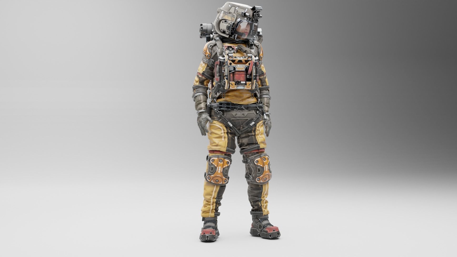 Space Scavenge 3D model rigged | CGTrader