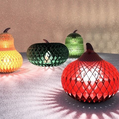 Pumpkin light Lampion 3D model 3D printable | CGTrader