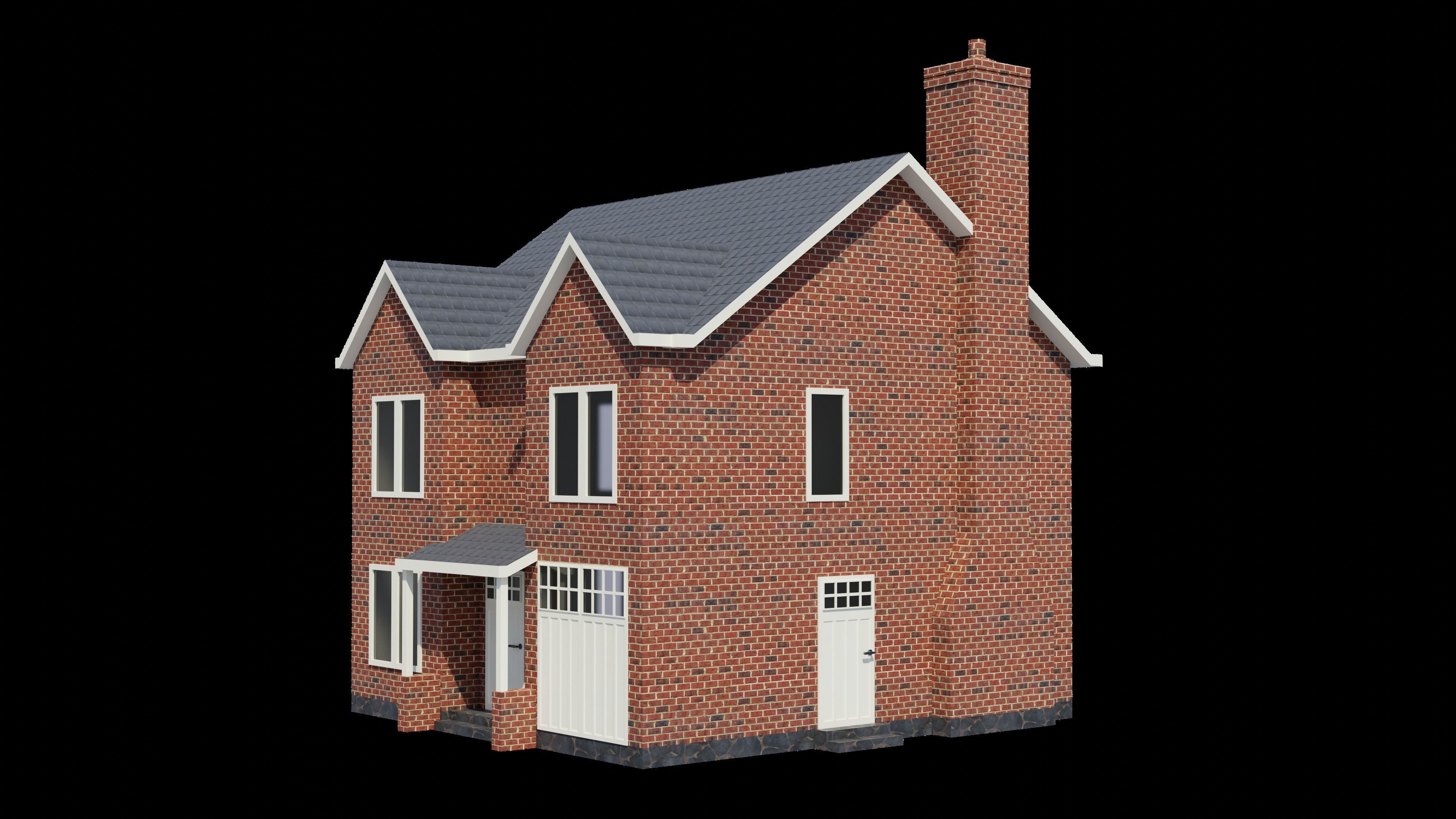 3D model British House Design 007 VR / AR / low-poly | CGTrader