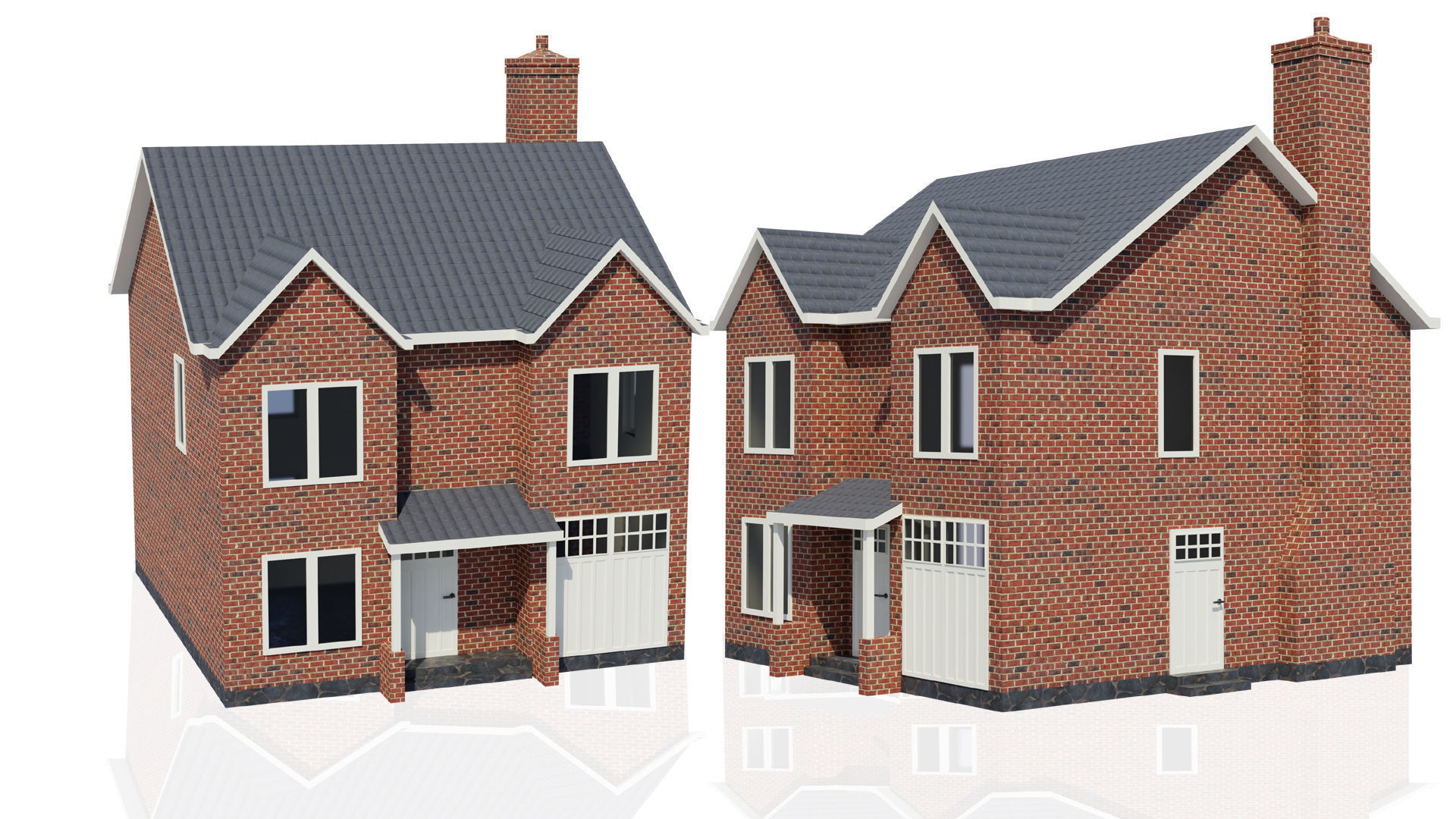 3D model British House Design 007 VR / AR / low-poly | CGTrader