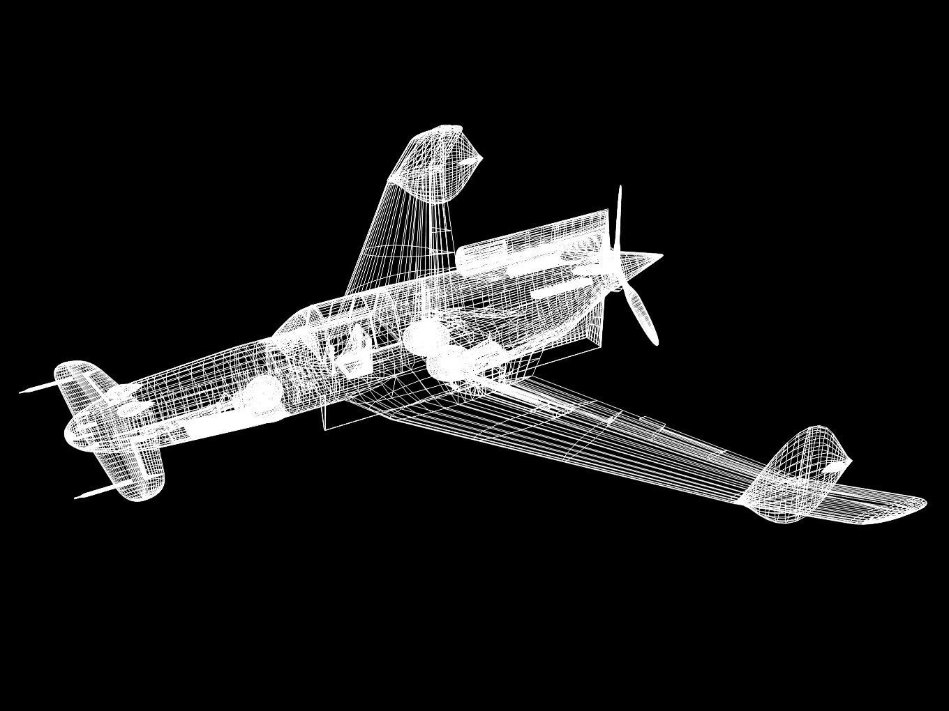 Curtiss Wright XP55 Ascender 3D model | CGTrader