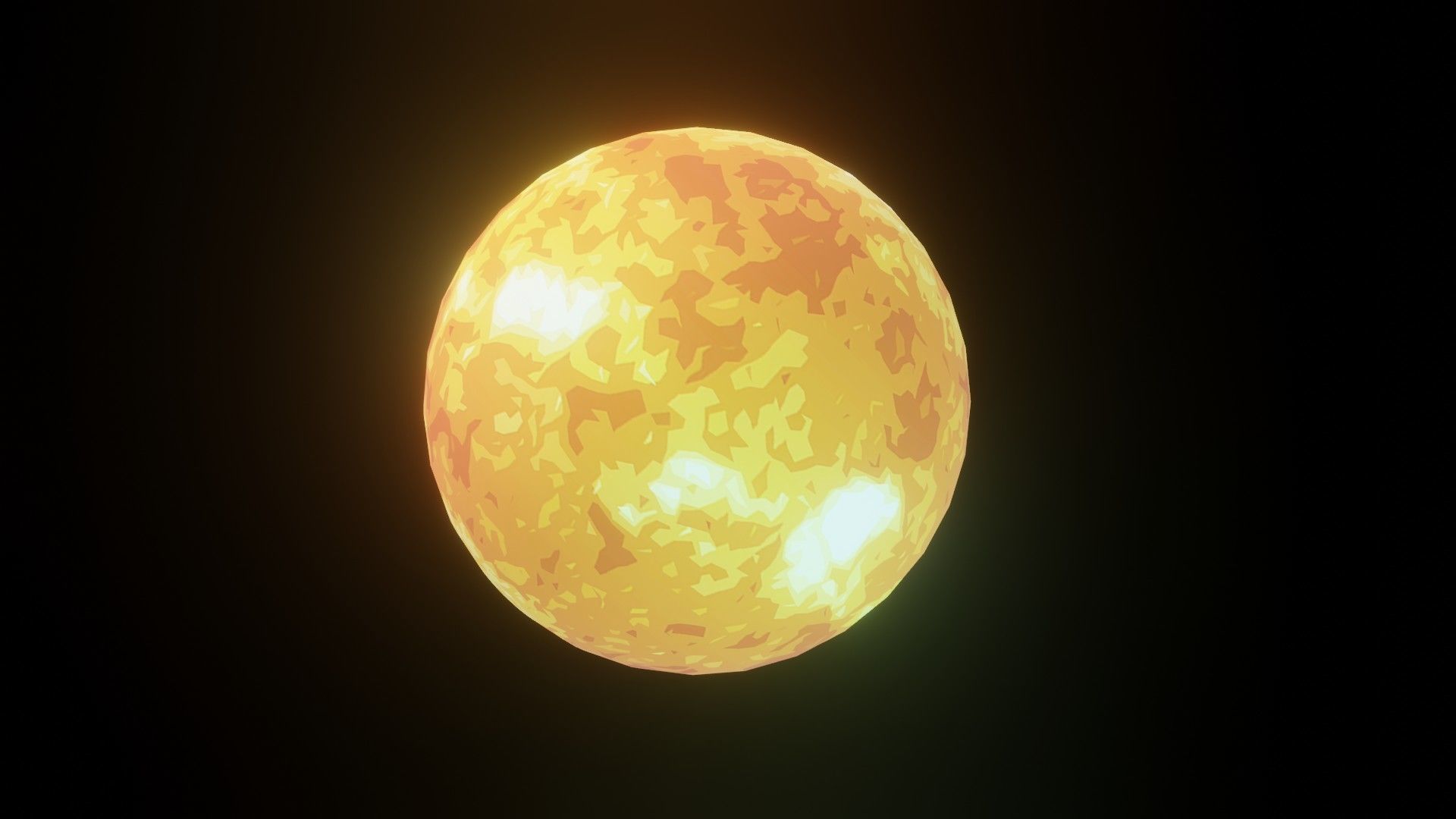 3D model Stylized Sun 3D Model 2k 4k 8k Textures VR / AR / low-poly ...