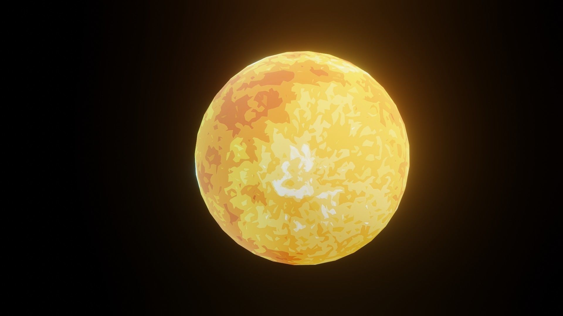 3D model Stylized Sun 3D Model 2k 4k 8k Textures VR / AR / low-poly ...