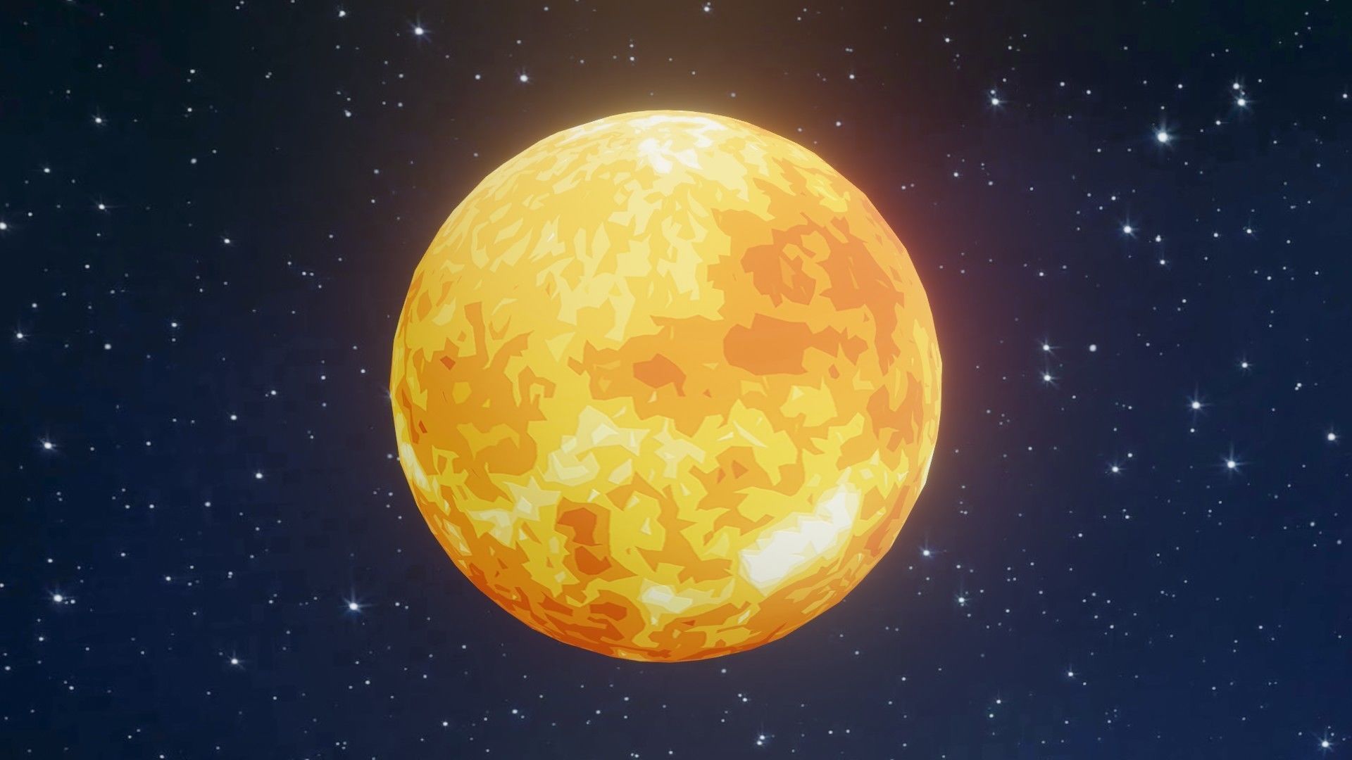 3D model Stylized Sun 3D Model 2k 4k 8k Textures VR / AR / low-poly ...